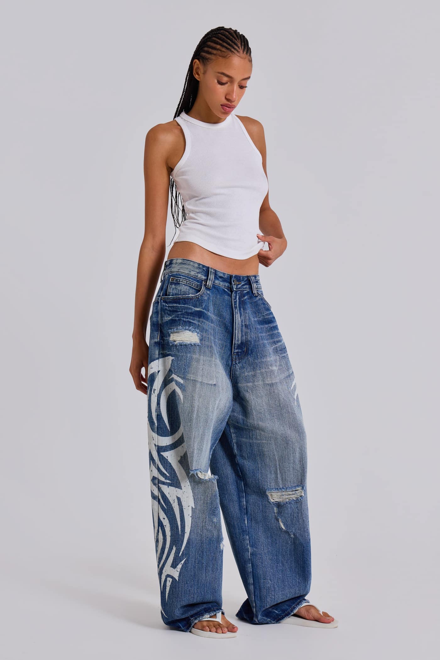 Light Wash Blade XL Colossus Jeans | Jaded London | Clothing
