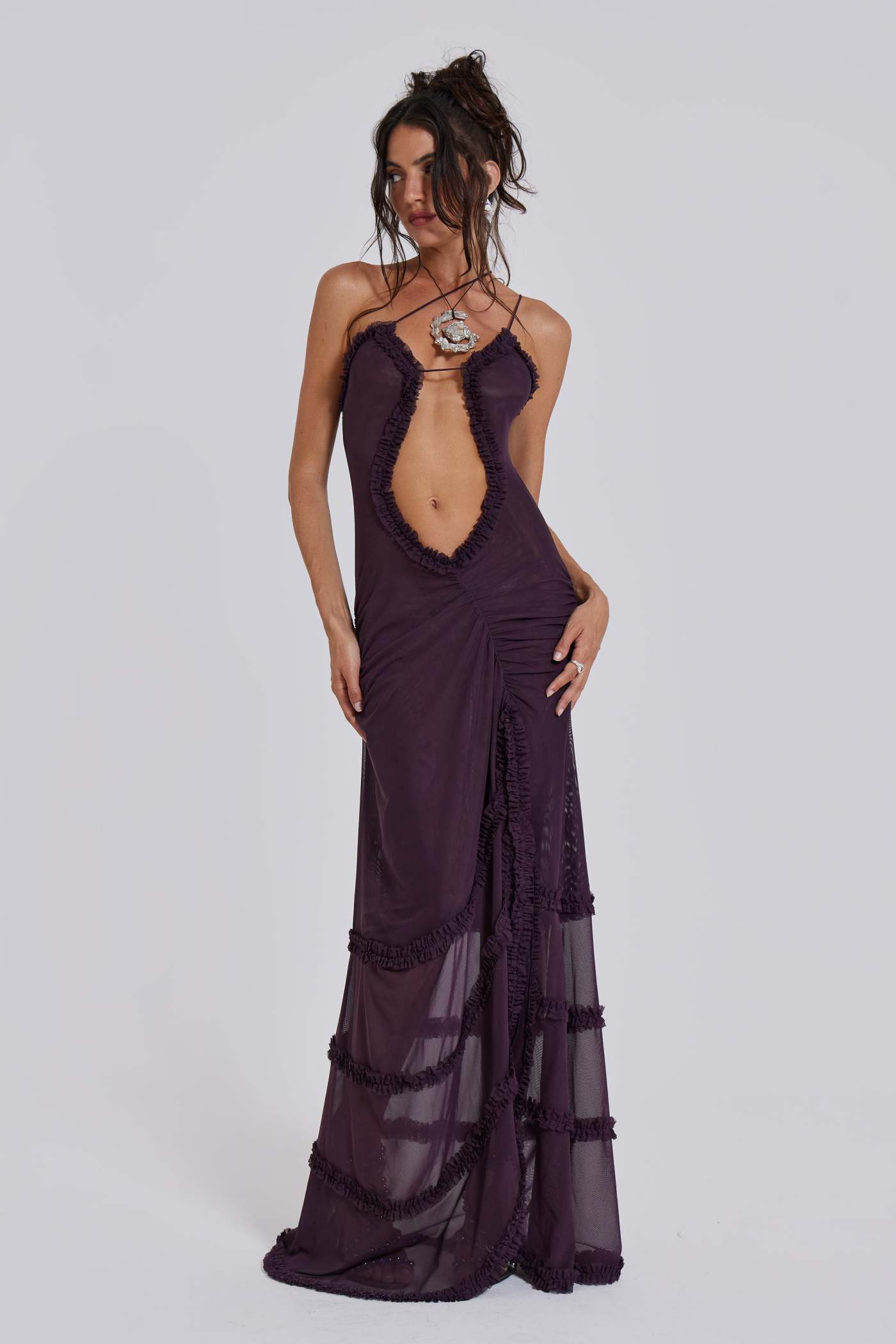 Shop Fatale Maxi Dress in Dusk | Jaded London | Clothing