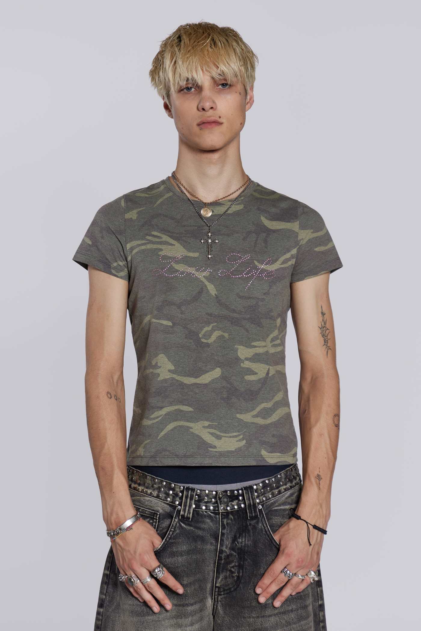 Shop Low Life Camo Tee | Jaded London | Clothing