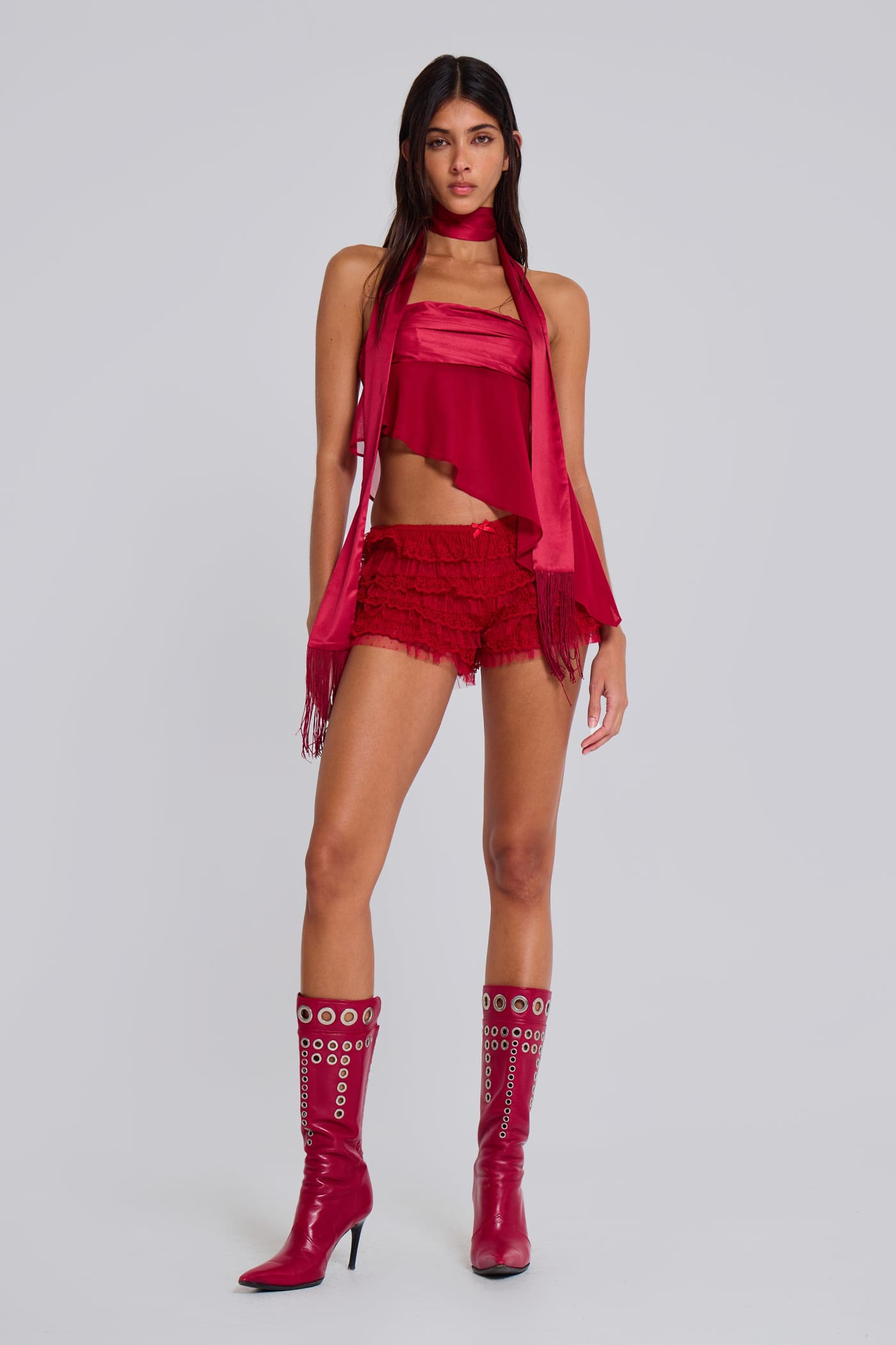 Shop Scarlet Rhea Lace Bloomer Shorts | Jaded London | Clothing