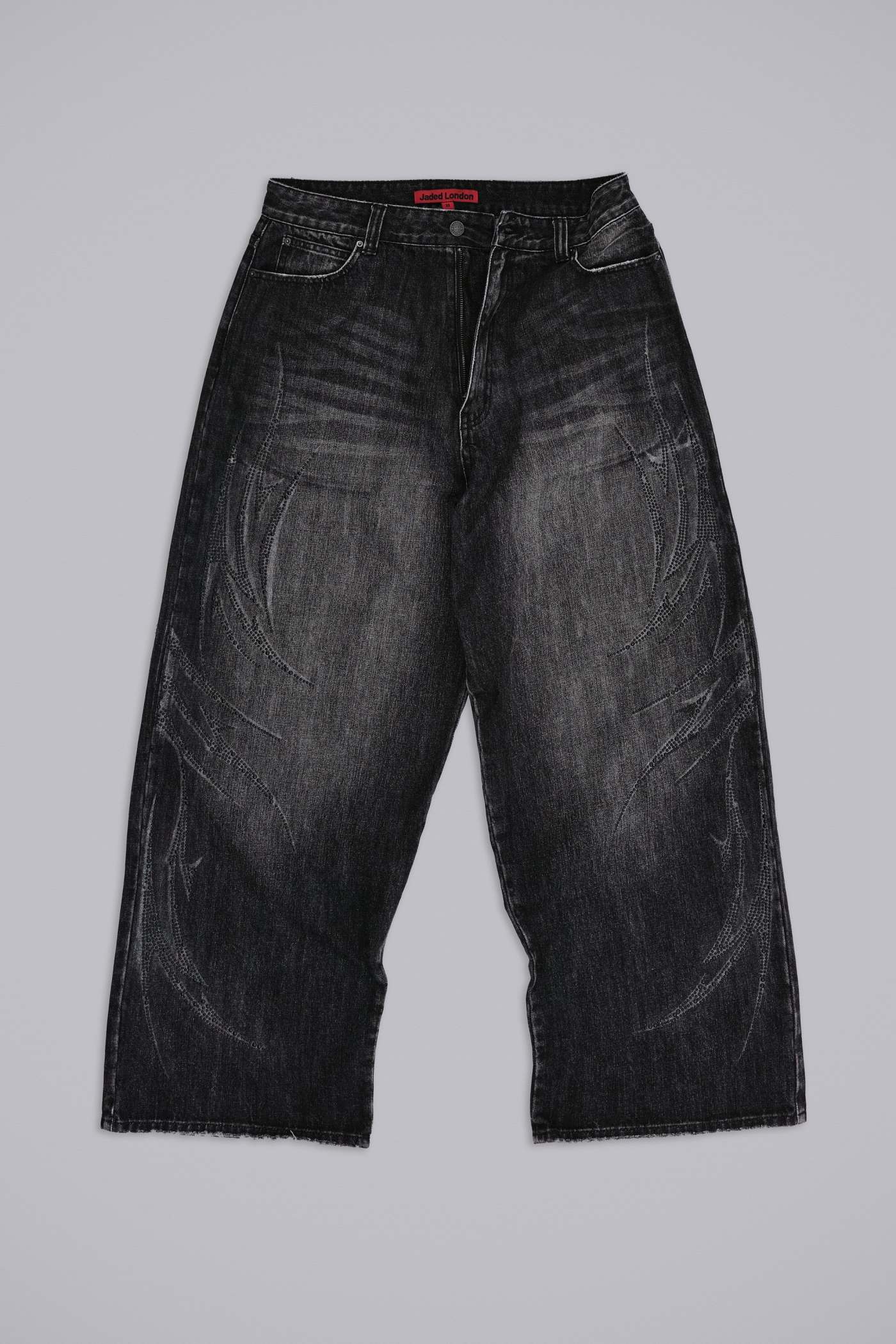 Black Jewel Blade XL Colossus Jeans | Jaded London | Clothing
