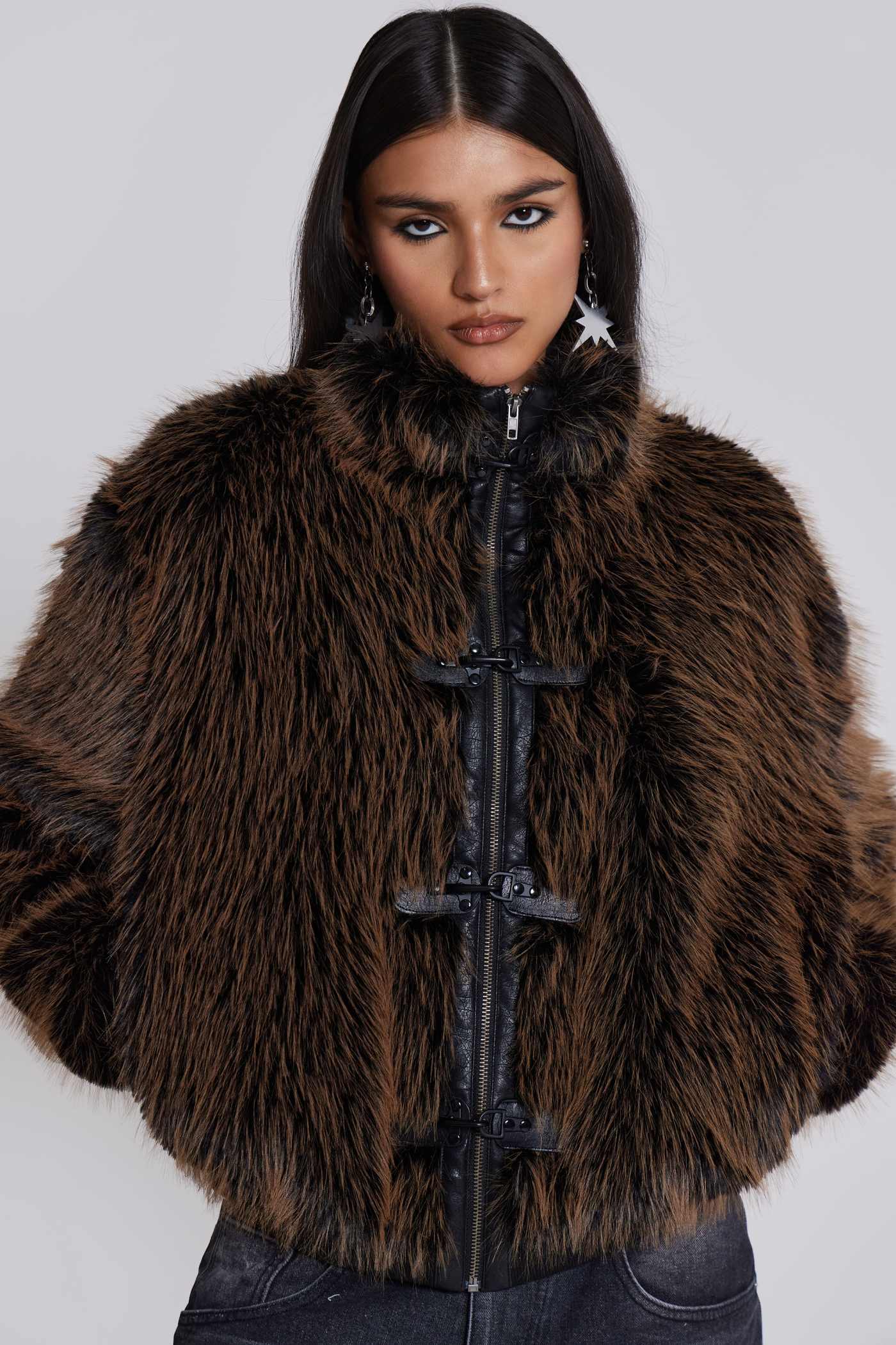 Shop Mendoza Faux Fur Jacket | Jaded London | Clothing