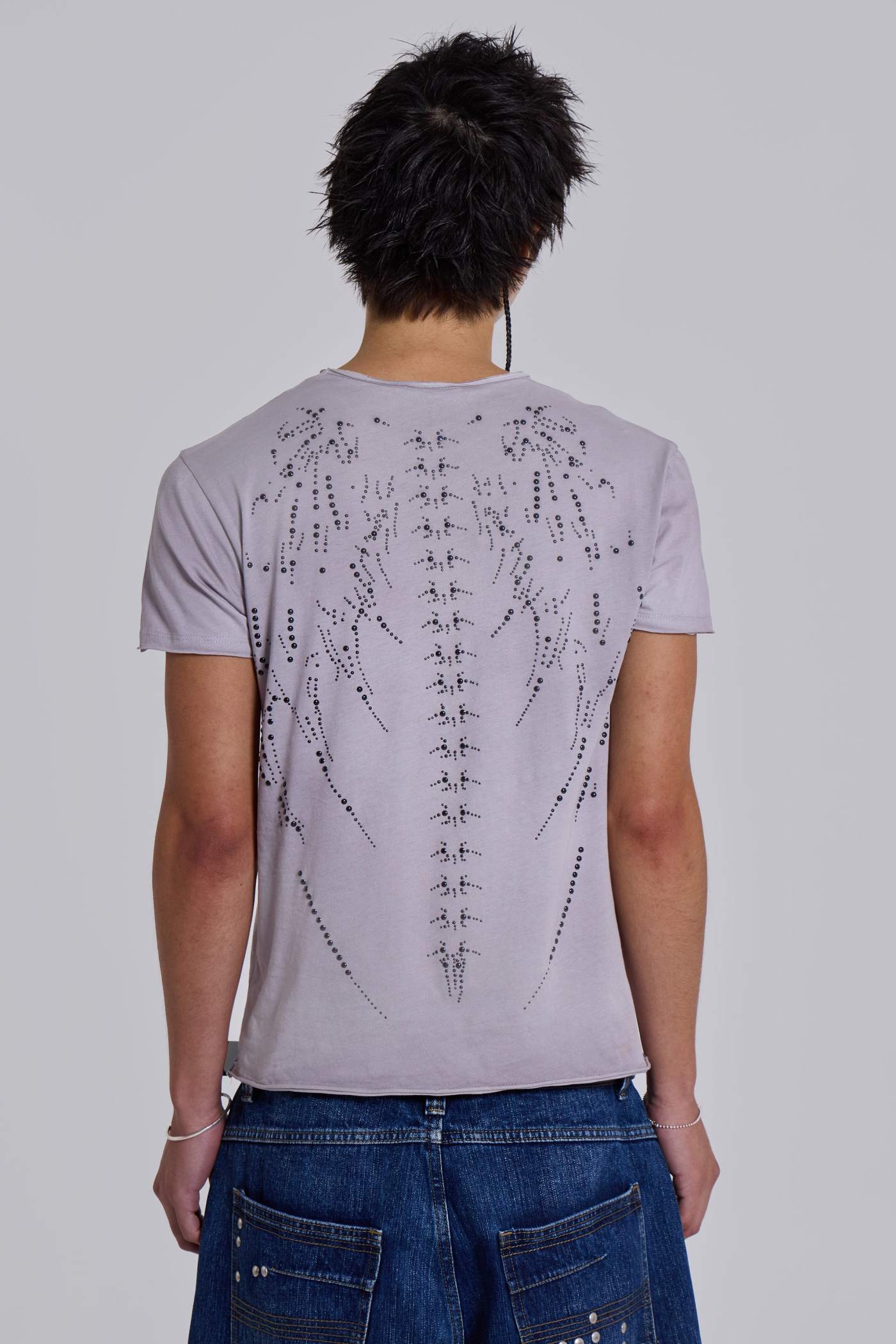 Backbone Studded T-Shirt | Jaded London | Clothing