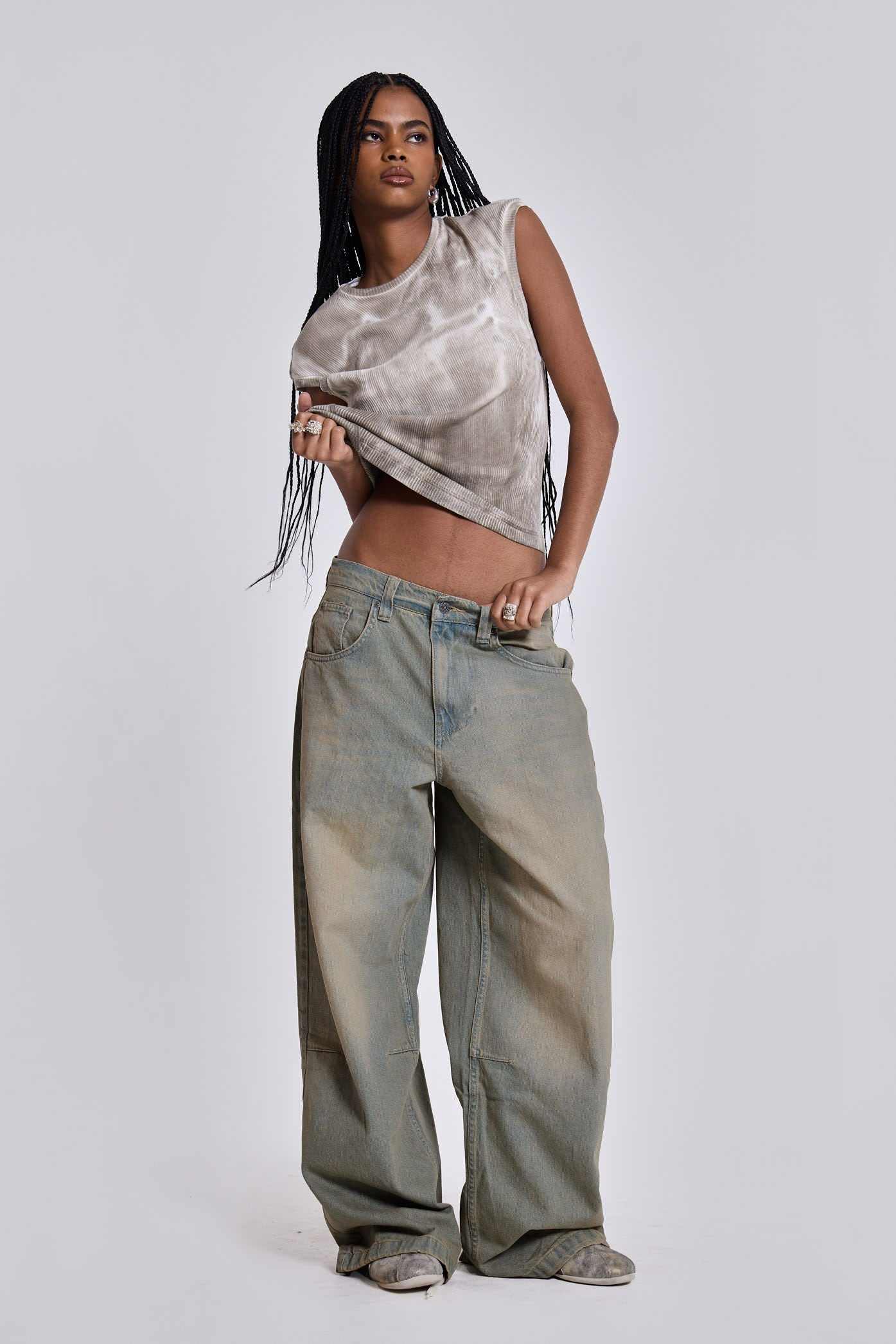 Shop Light Wash Colossus Jeans | Jaded London | Clothing