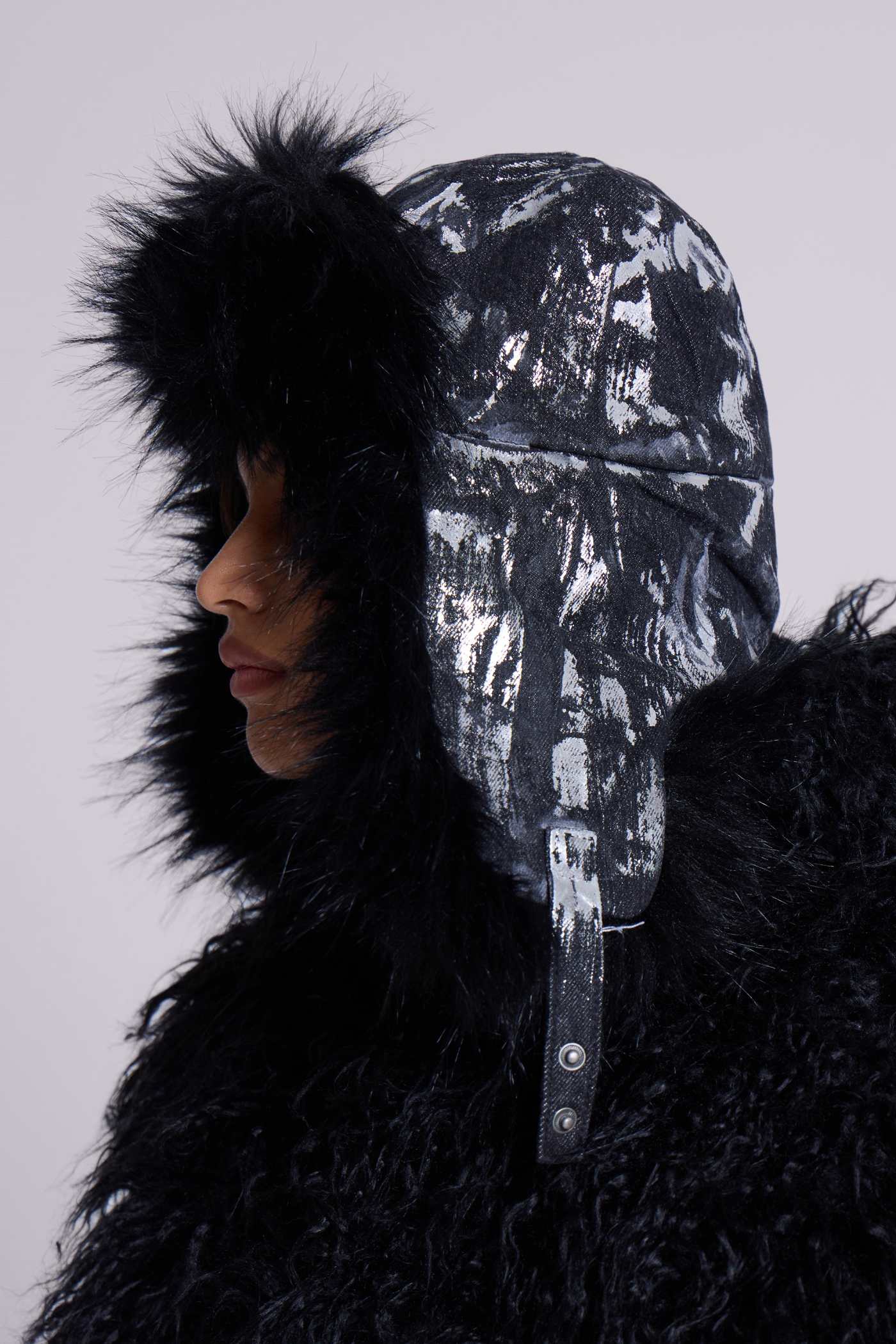 Gunmetal Denim Trapper Hat | Jaded London | Clothing