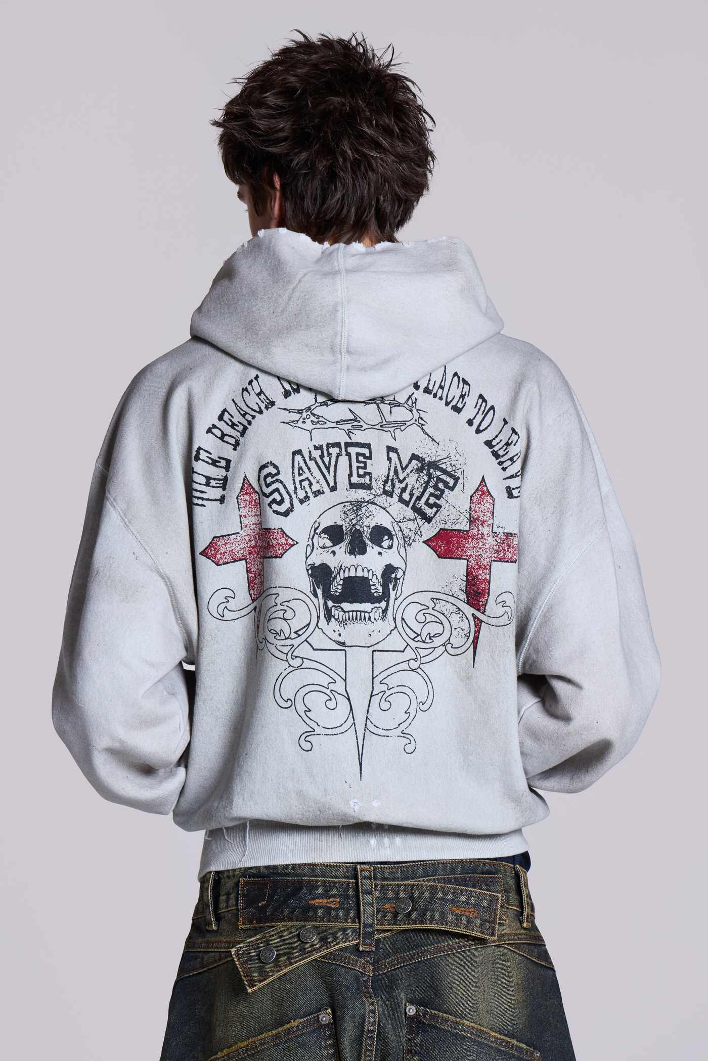 Save Me Oversized Hoodie | Jaded London | Clothing