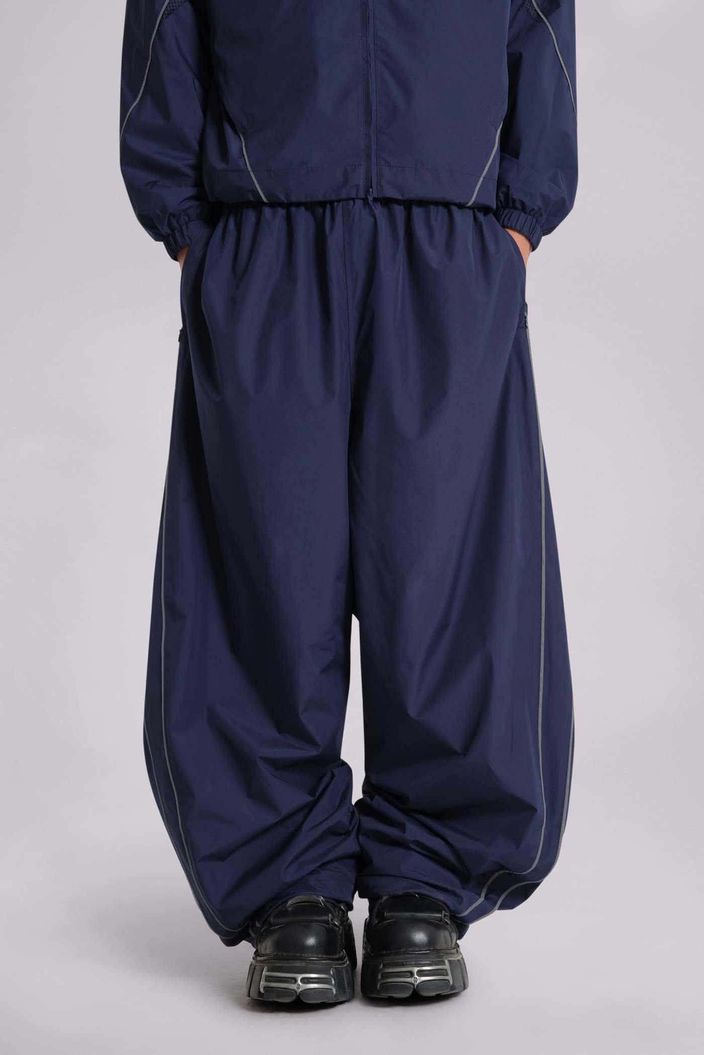 Navy Vapor Tracksuit Bottoms | Jaded London | Clothing