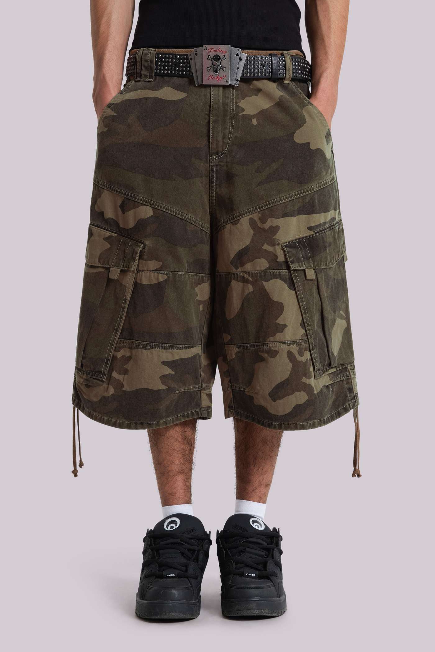 Shop Cadet Camo Baggy Shorts | Jaded London | Clothing