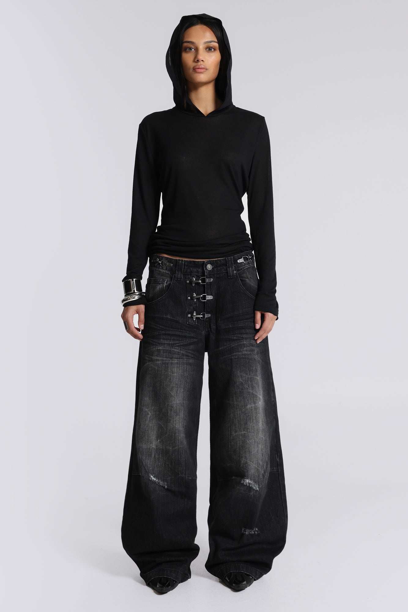 Ashen Clasp Colossus Jeans | Jaded London