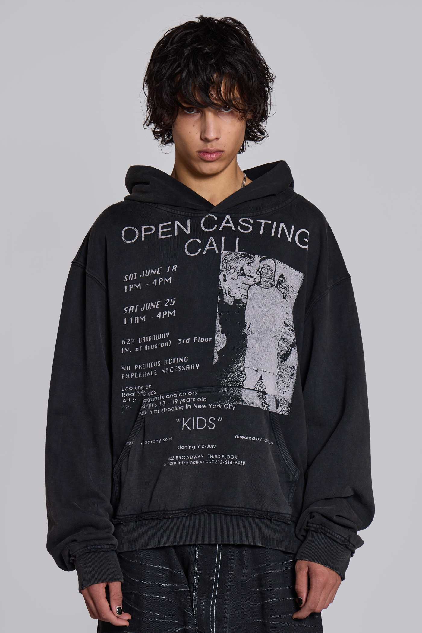 Open Casting Black Hoodie | Jaded London | Clothing