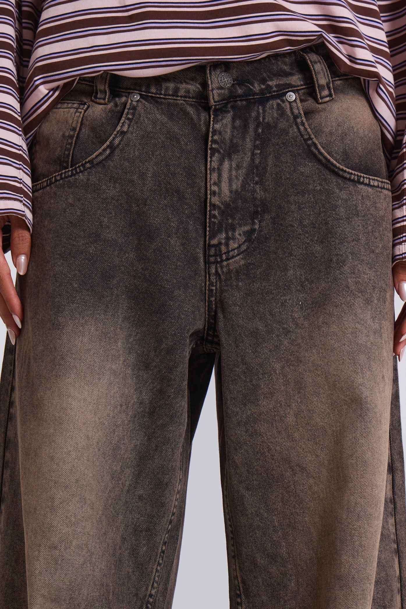 Shop Acid Brown Colossus Jeans | Jaded London | Clothing