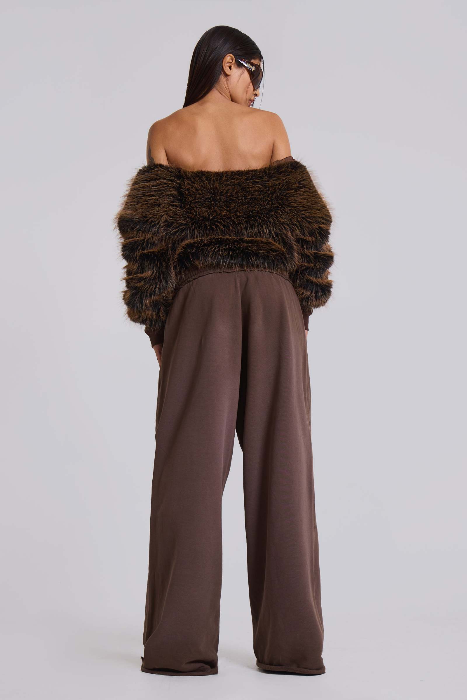 Shop 316 Off The Shoulder Fur Jumper | Jaded London | Clothing