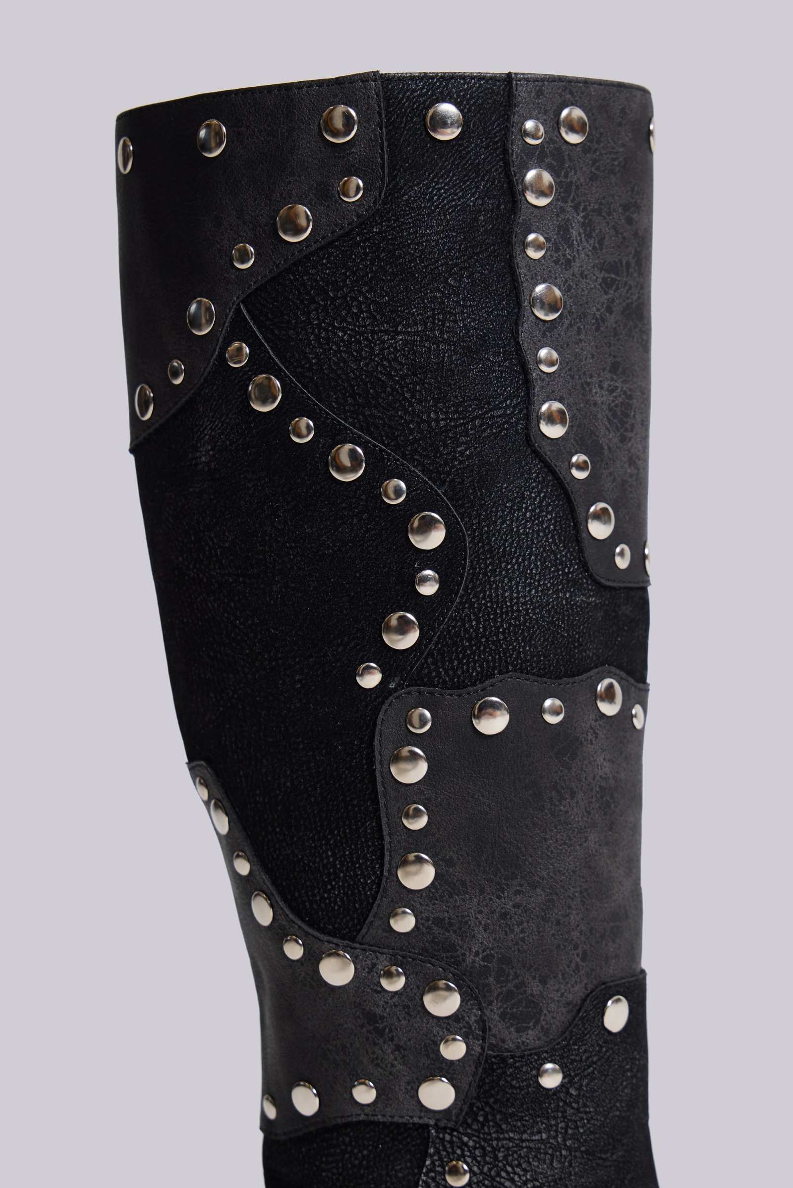 Shadow Studded Knee-High Boot | Jaded London | Clothing