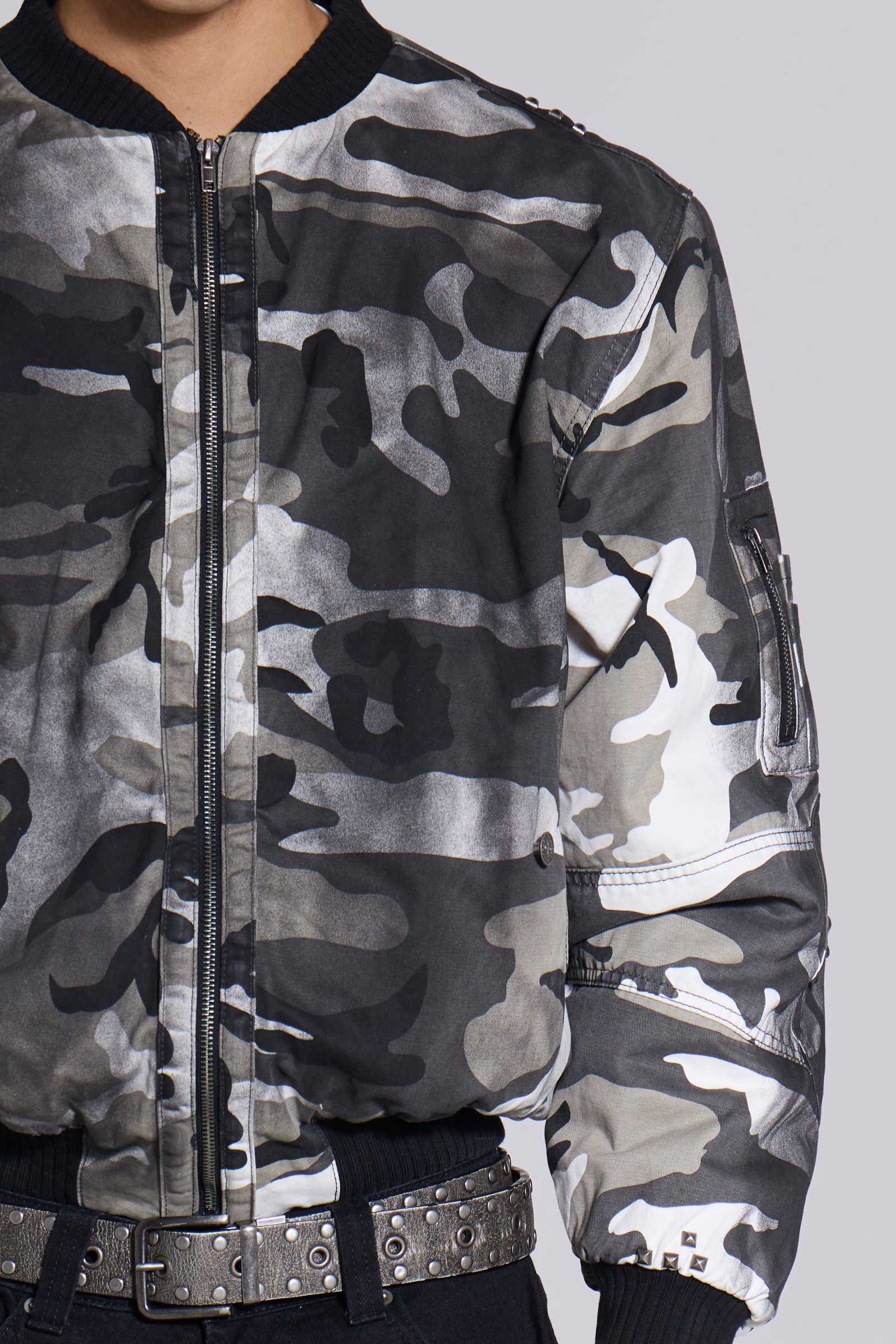 Dirty Camo Bomber Jacket | Jaded London | Clothing