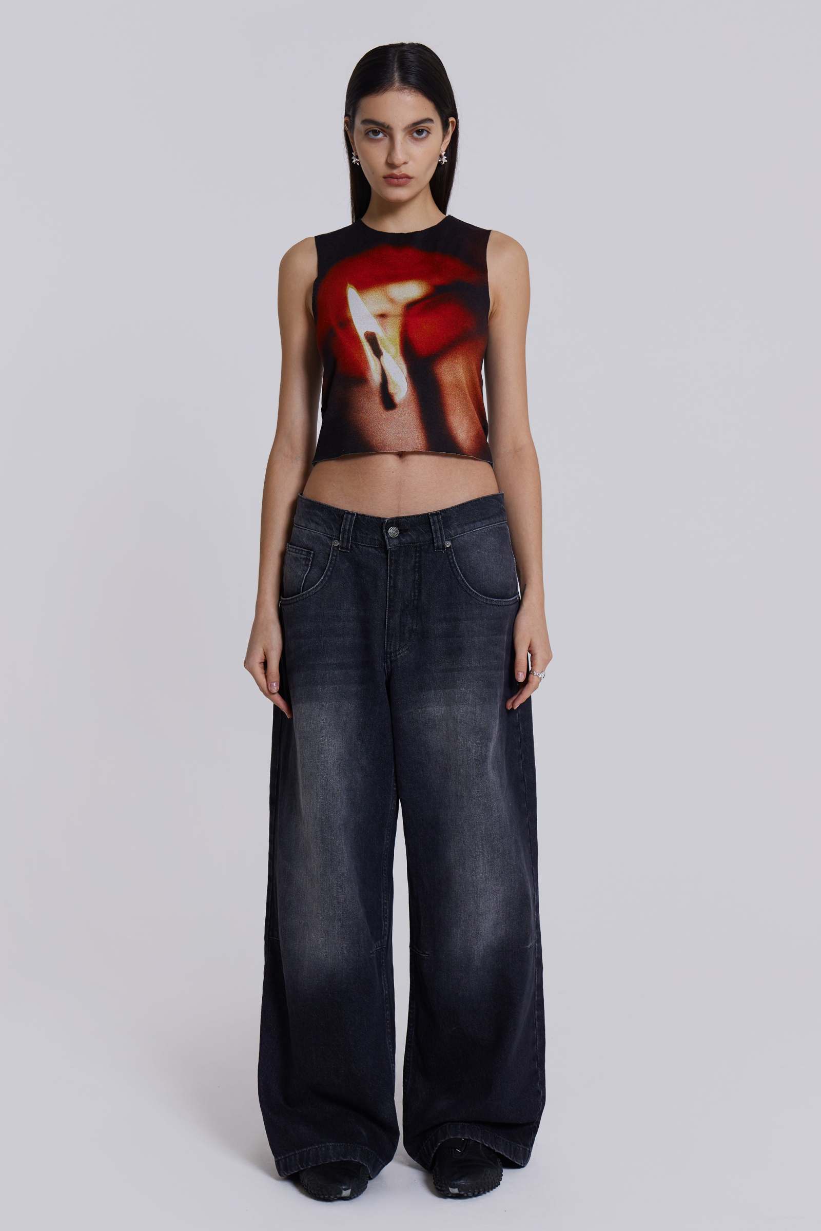 Shop Washed Black Colossus Jeans | Jaded London | Clothing