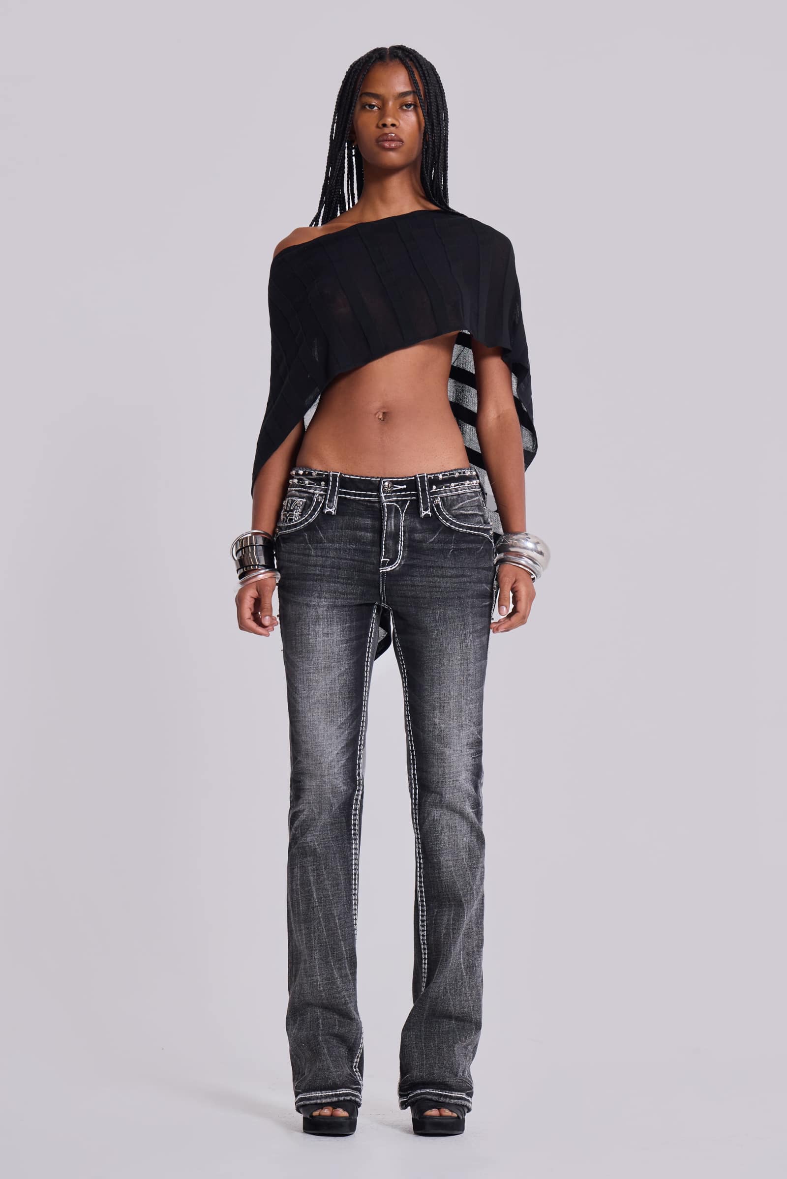 Infinity Multiway Cape in Noir | Jaded London | Clothing