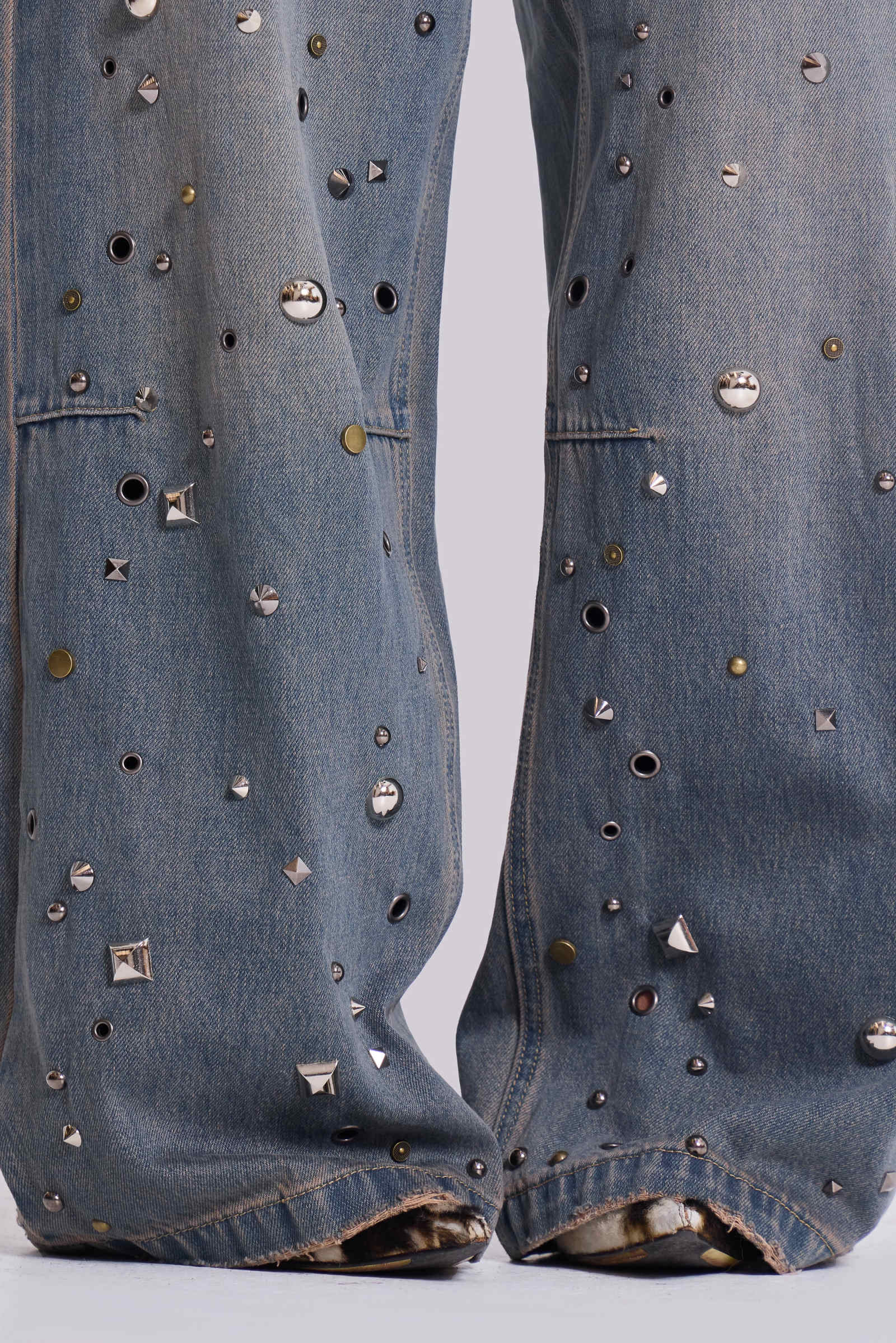 Bolted Studded Colossus Jeans | Jaded London | Clothing
