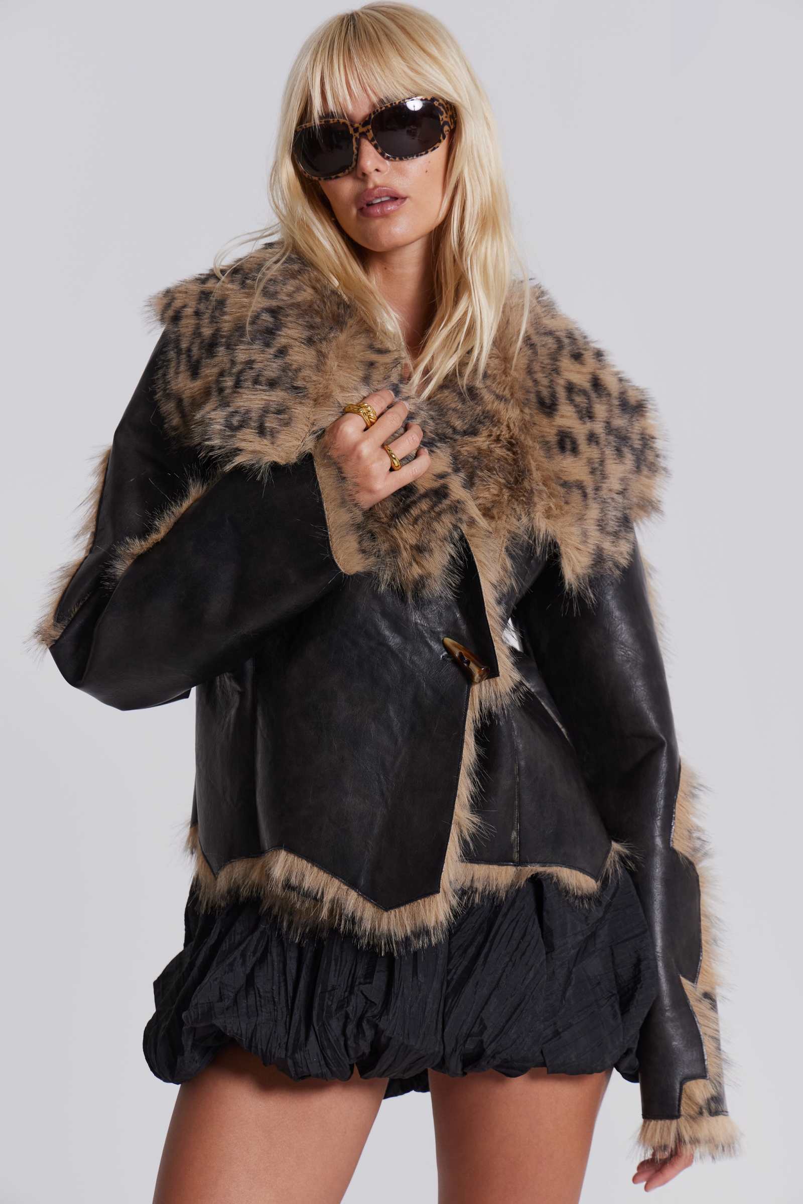 Shop Seone Faux Fur Jacket | Jaded London | Clothing