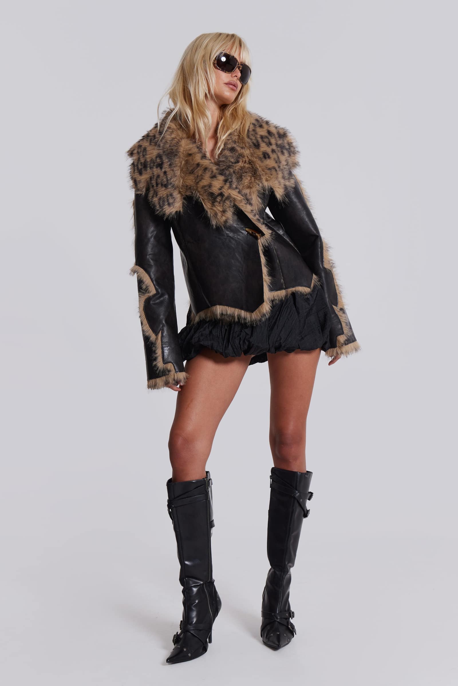 Shop Seone Faux Fur Jacket | Jaded London | Clothing