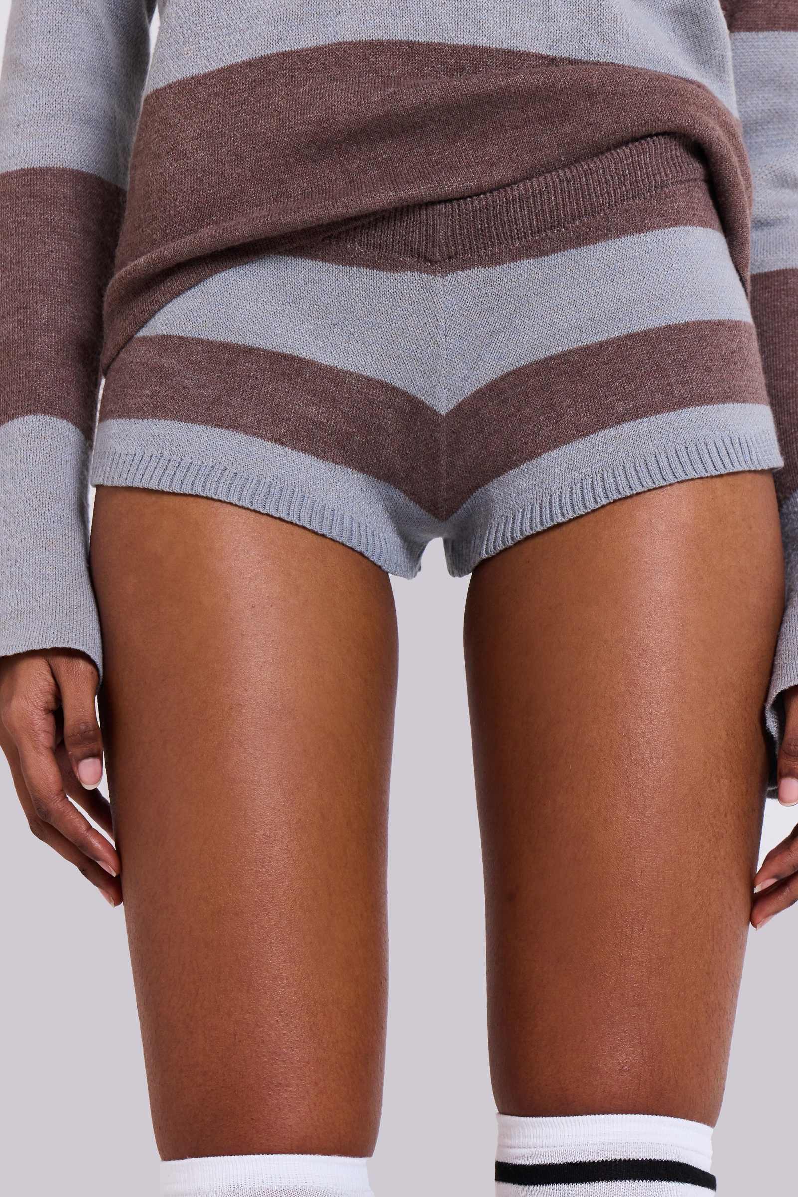 Team 93 Studded Knit Mini Shorts | Jaded London | Clothing