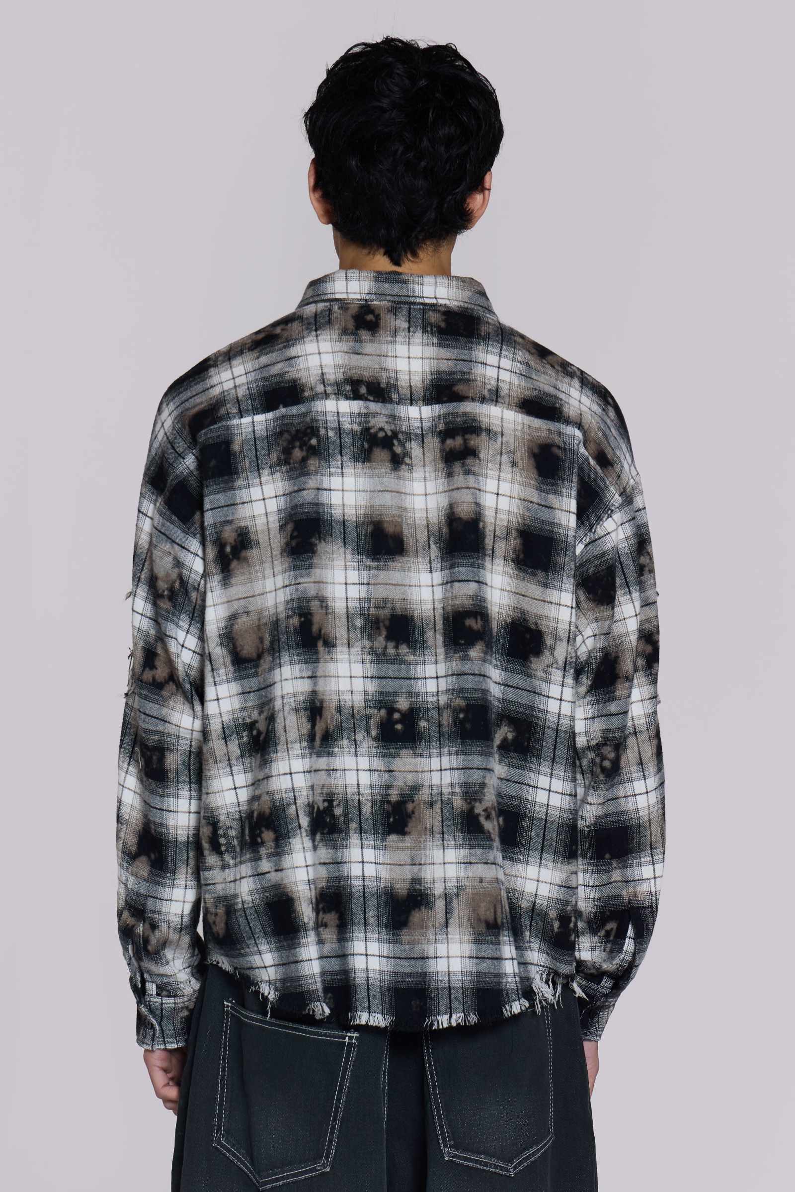 Burnout Plaid Shirt | Jaded London | Clothing