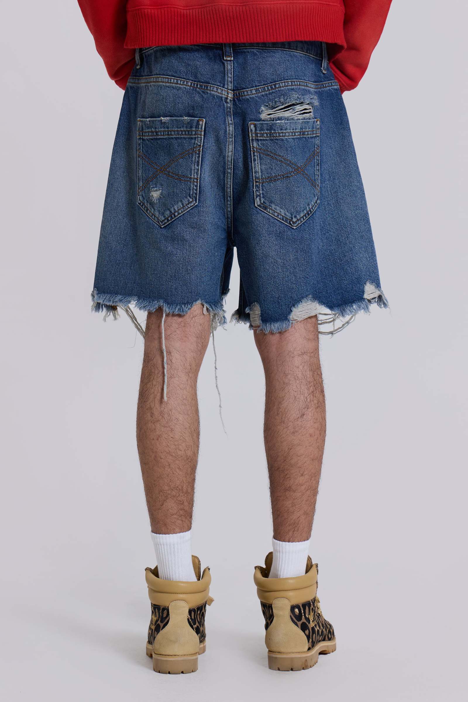 Shop Mid Blue Revenge Jorts | Jaded London | Clothing