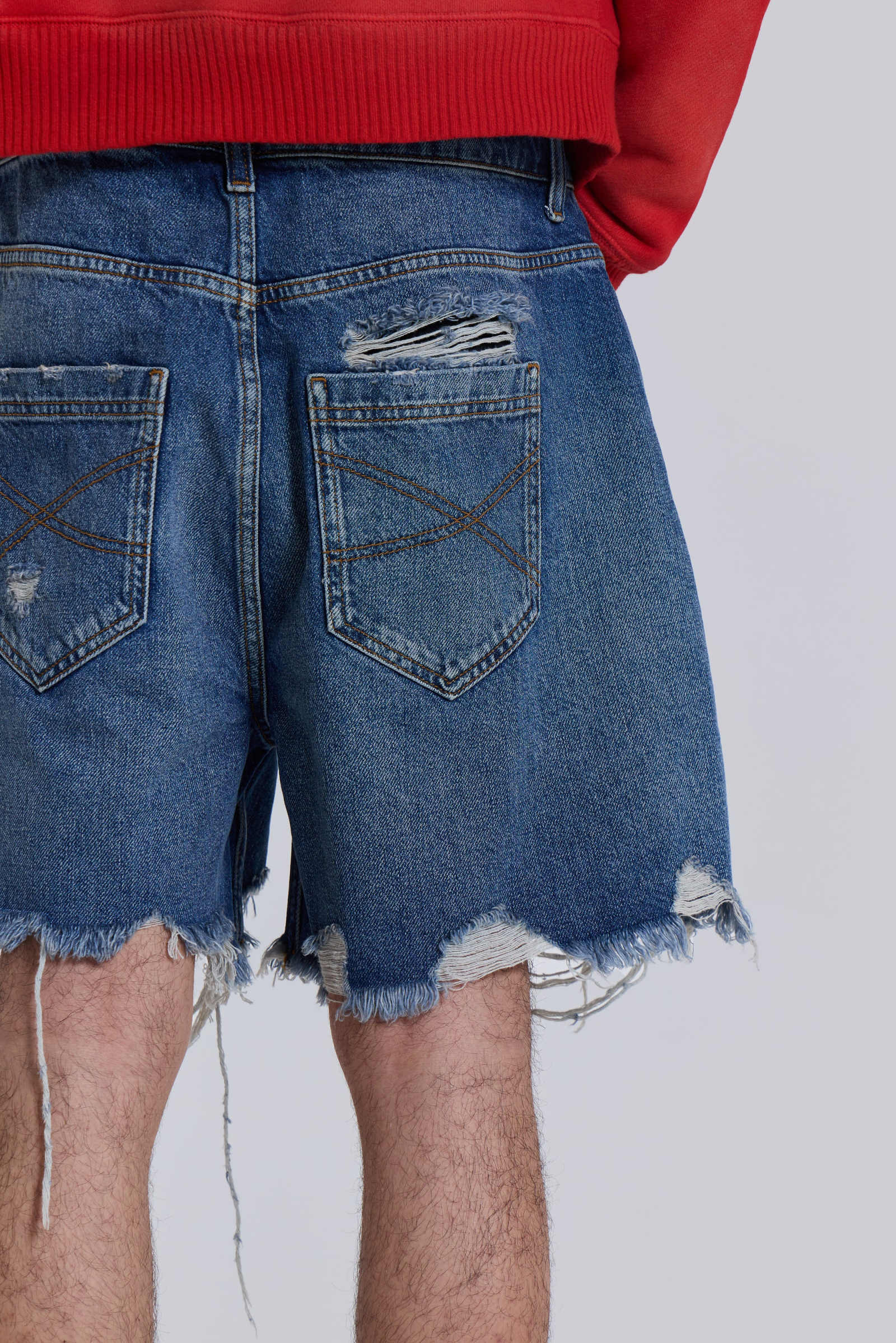 Shop Mid Blue Revenge Jorts | Jaded London | Clothing