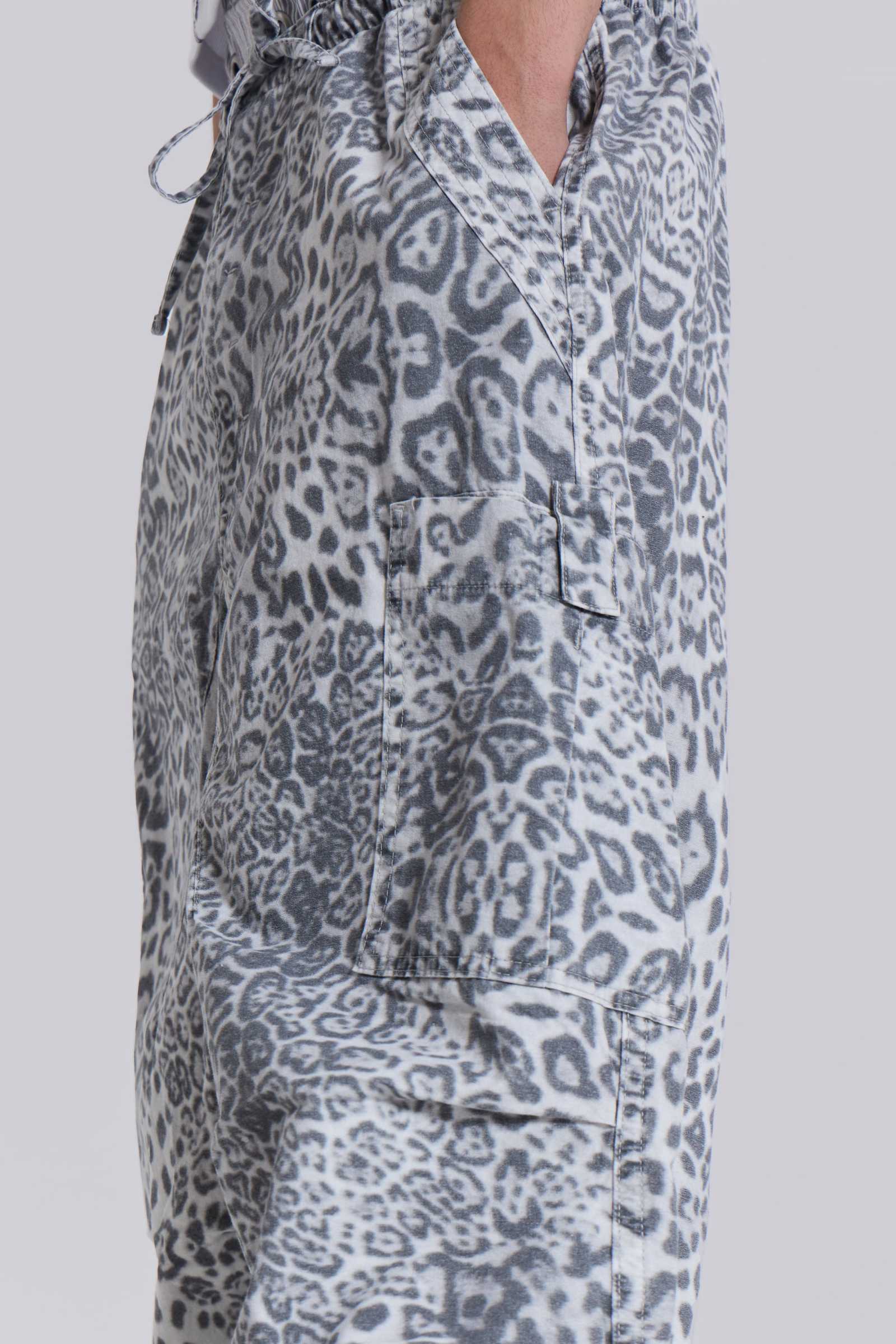 Shop Snow Leopard Parachute Pants | Jaded London | Clothing