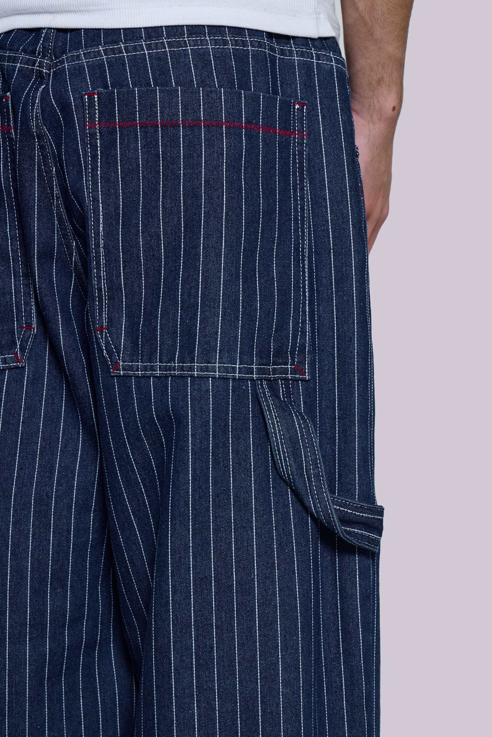 Ollie Pinstripe XL Colossus Jeans | Jaded London | Clothing
