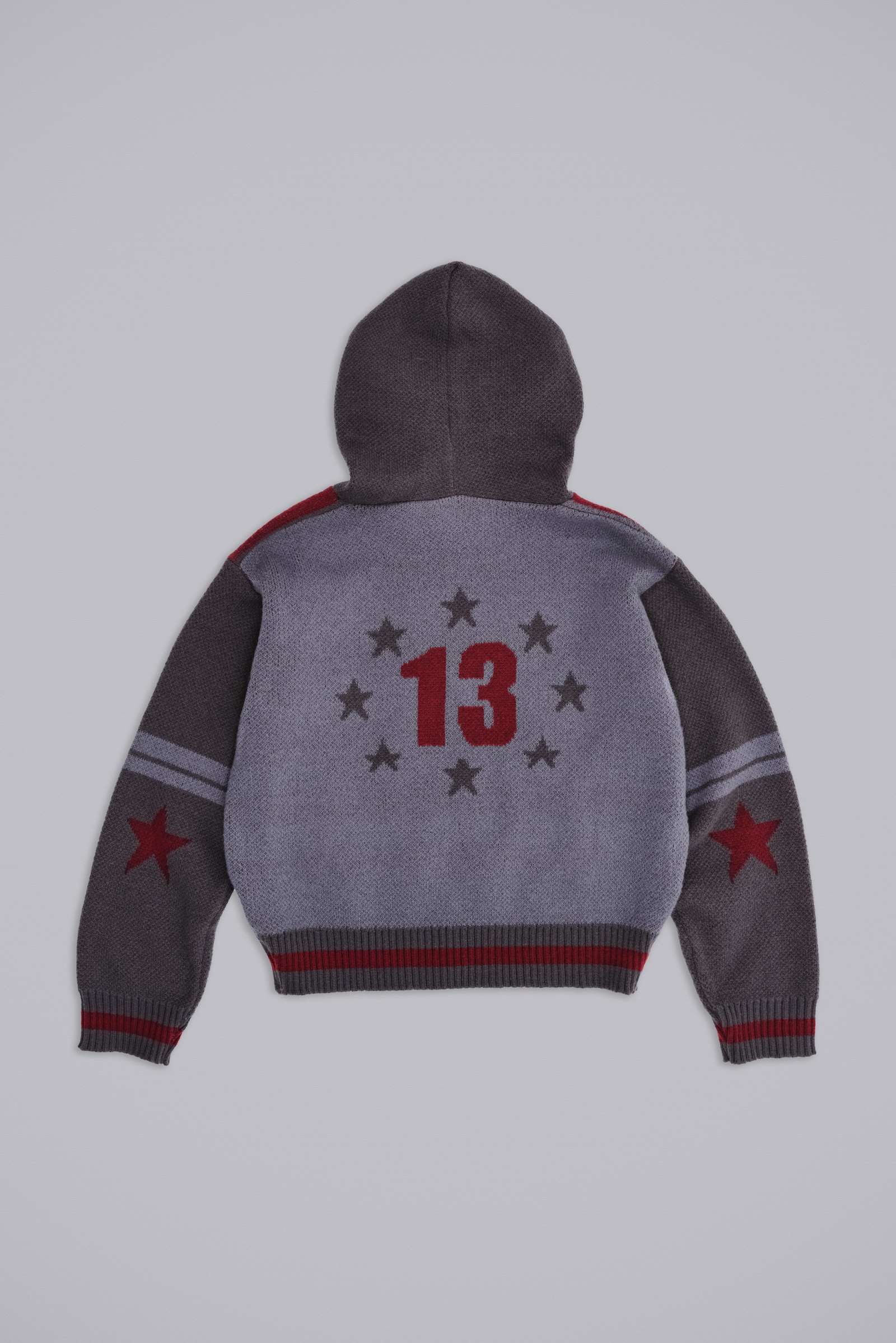 LDN Knitted Zip-Up Hoodie | Jaded London | Clothing