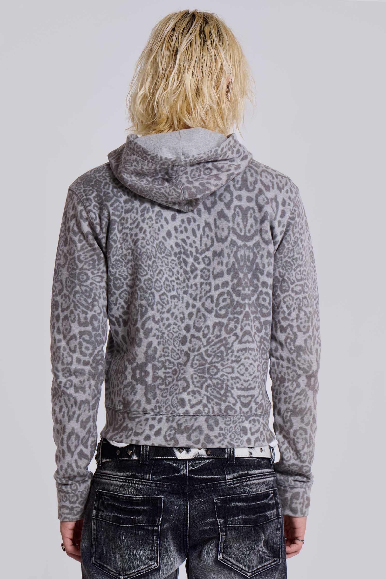 Shop Snow Leopard Mini Monster Hoodie | Jaded London | Clothing