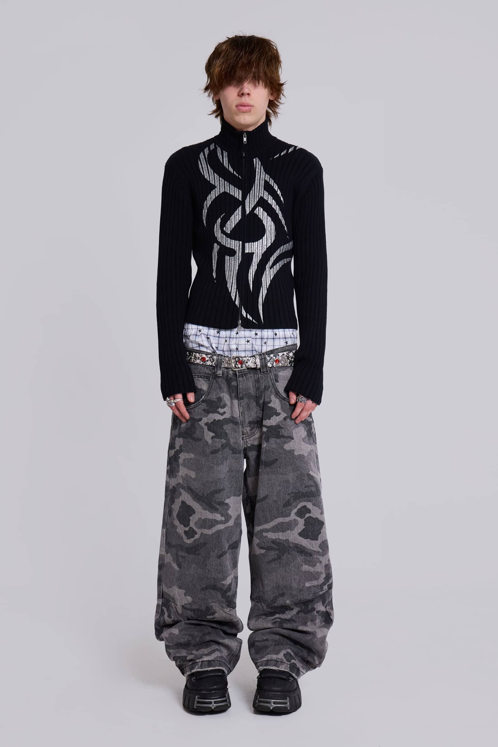 Camo Fade Colossus Jeans | Jaded London | Clothing