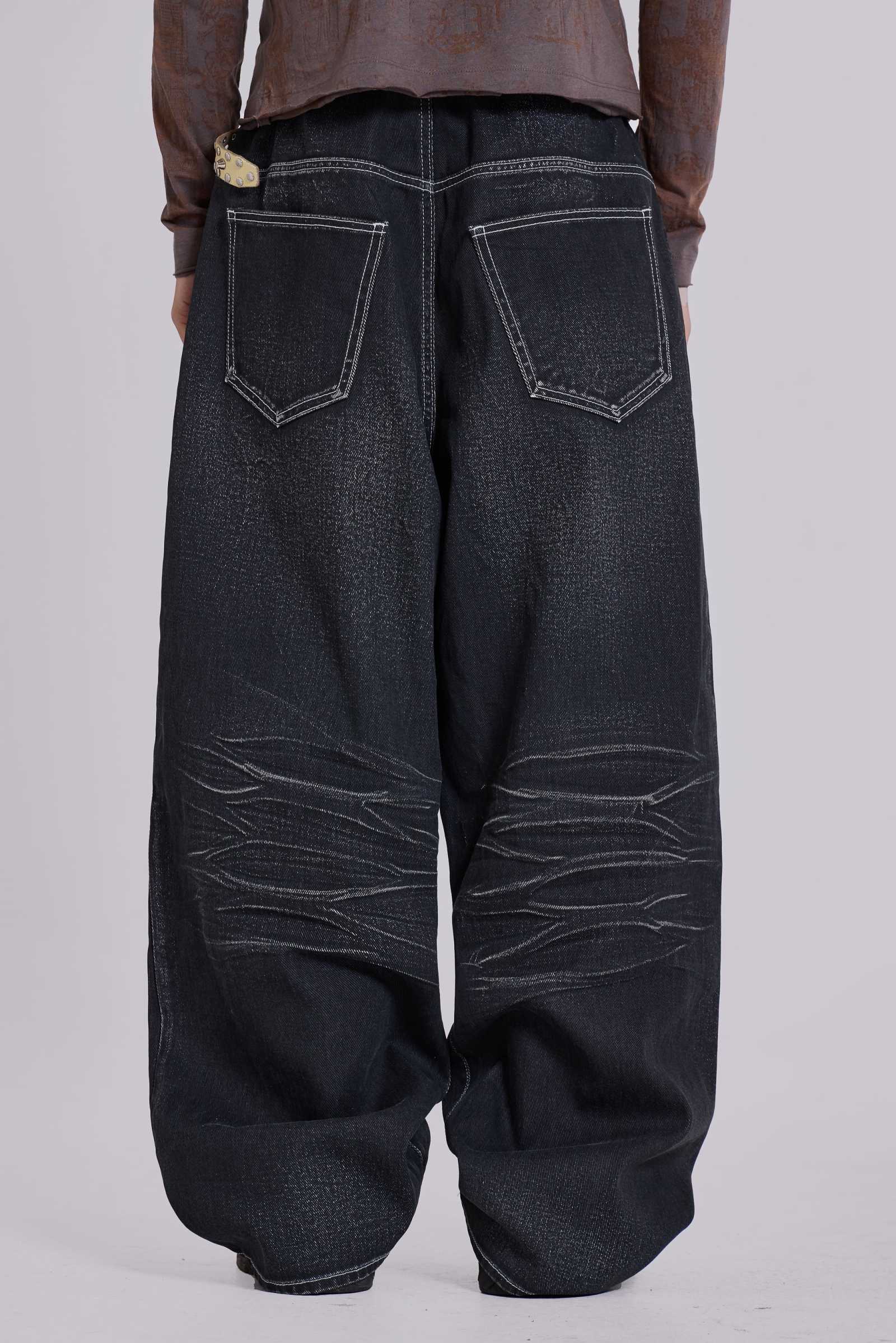 Black Coated XL Colossus Jeans | Jaded London | Clothing