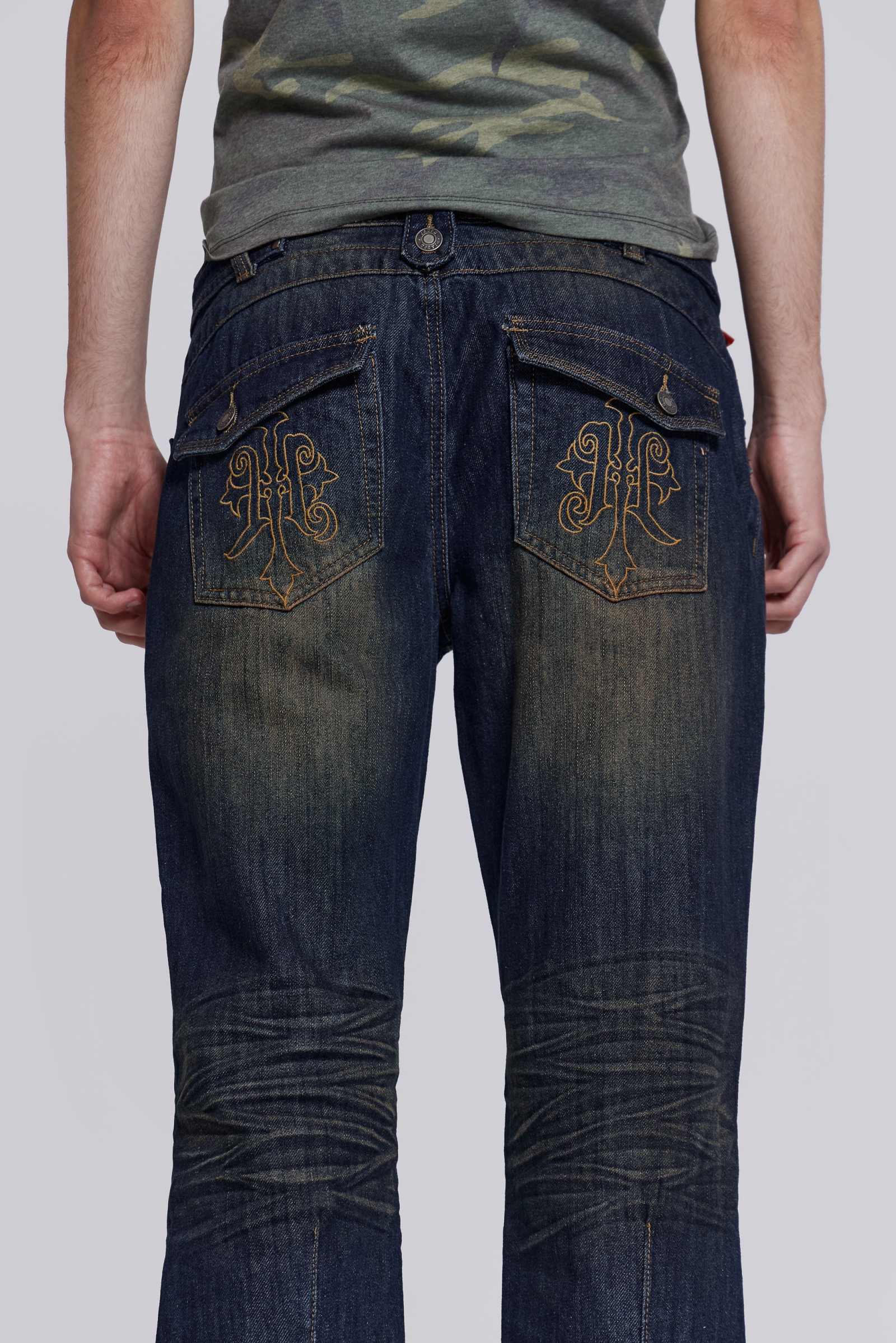 Shop Embroidered Bass Jeans | Jaded London | Clothing
