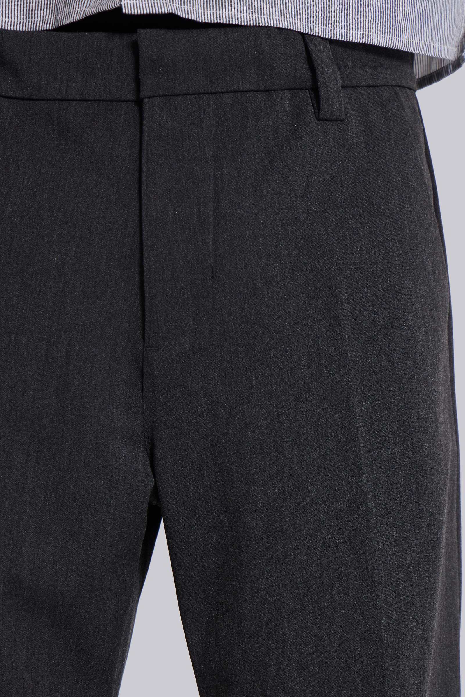 Grey Pinstripe Stacked Bootcut Suit Pants | Jaded London | Clothing