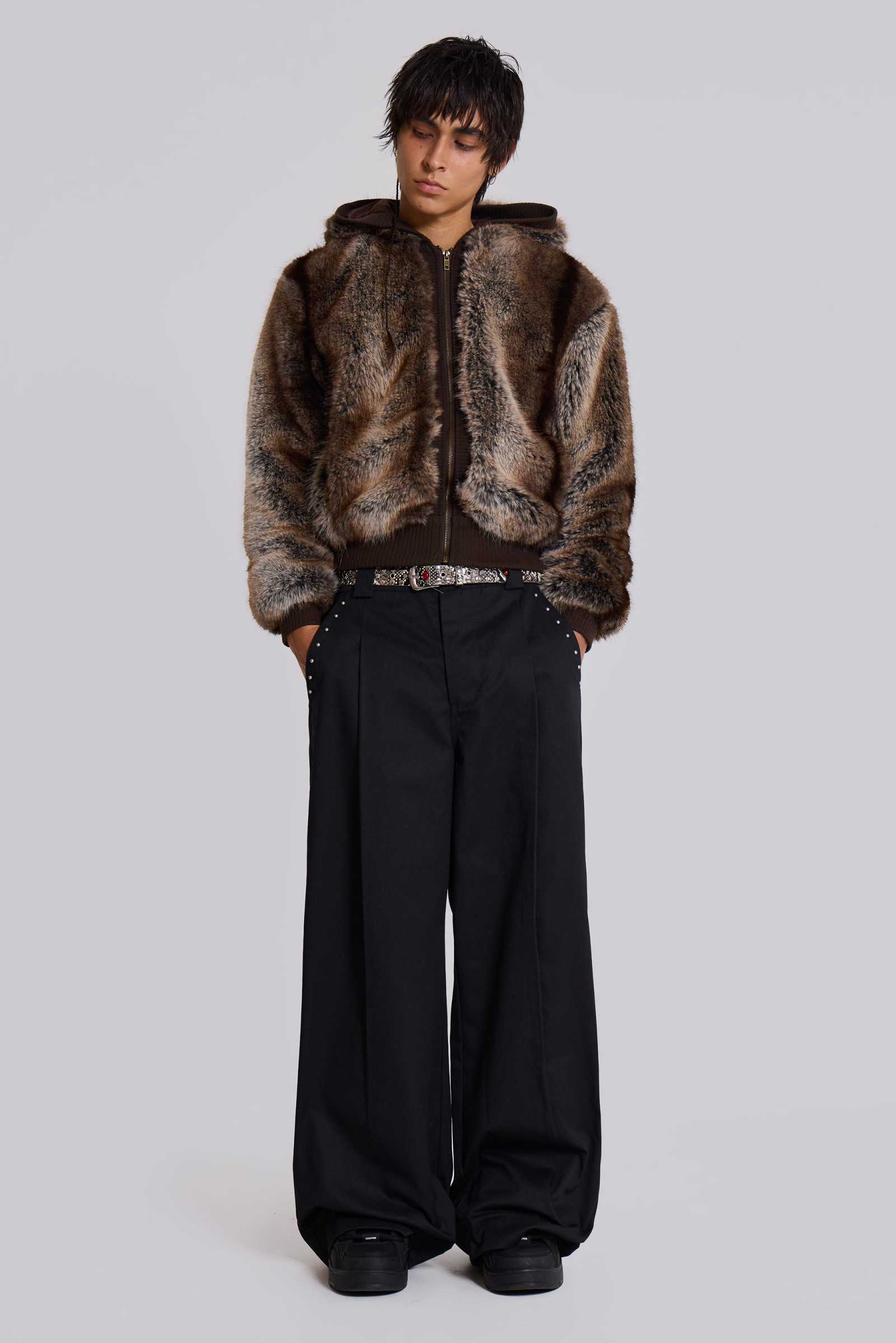 Studded Black Goliath Pants | Jaded London | Clothing