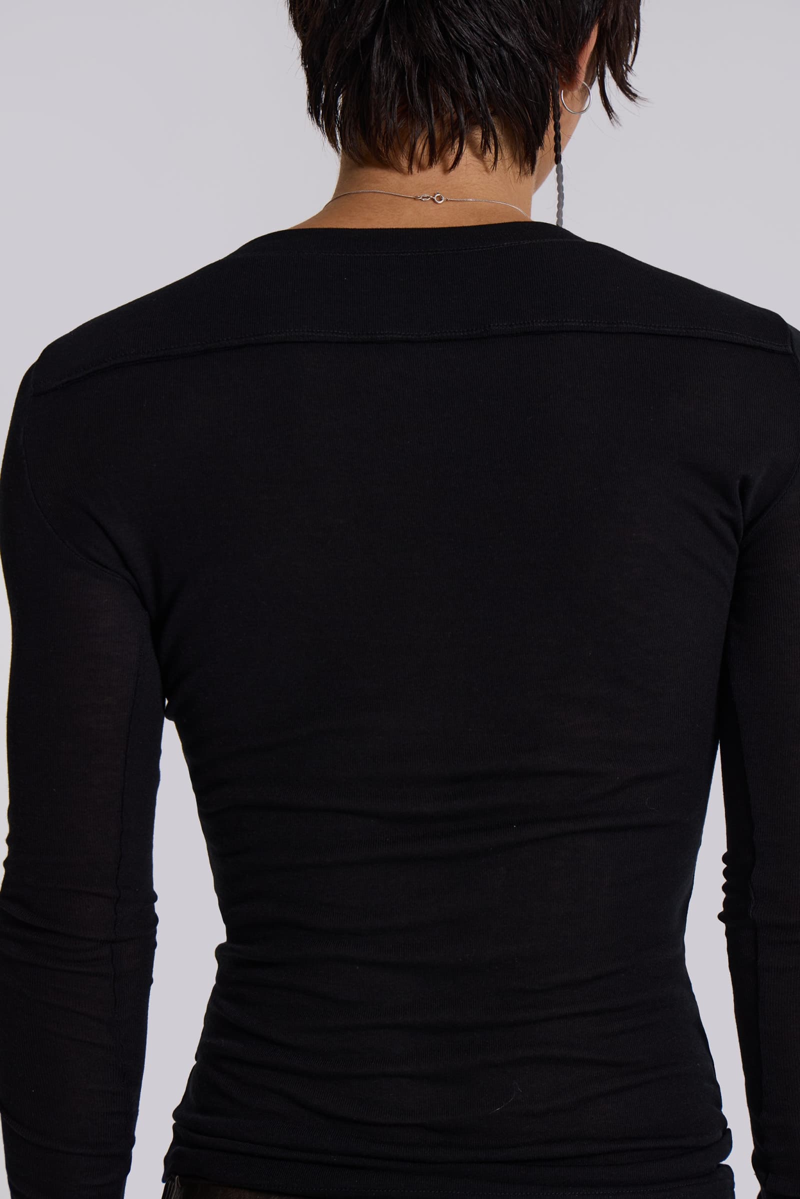 Black Haze Henley Long Sleeve Tee | Jaded London | Clothing