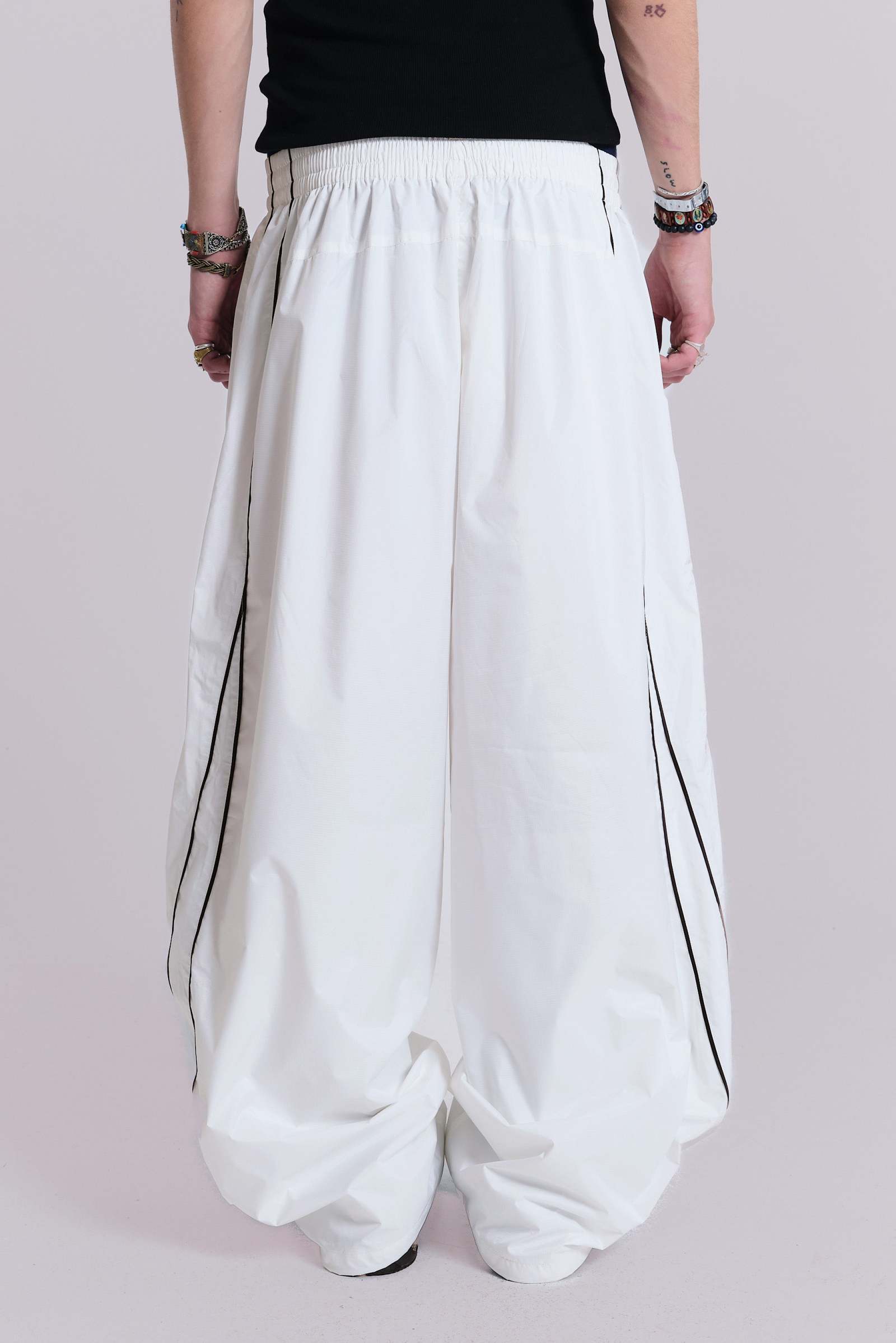 White Vapor Tracksuit Bottoms | Jaded London | Clothing