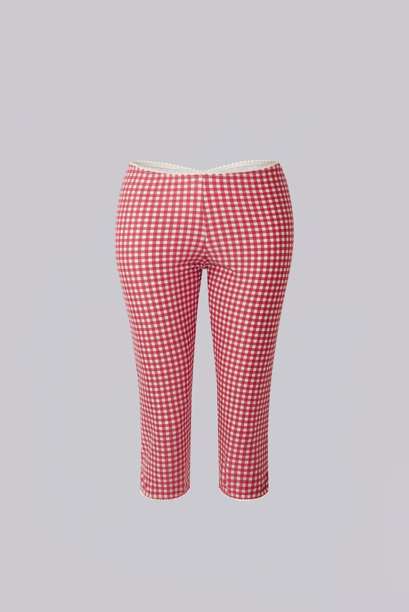 Shop Freda Gingham Swim Capri Trousers | Jaded London | Clothing
