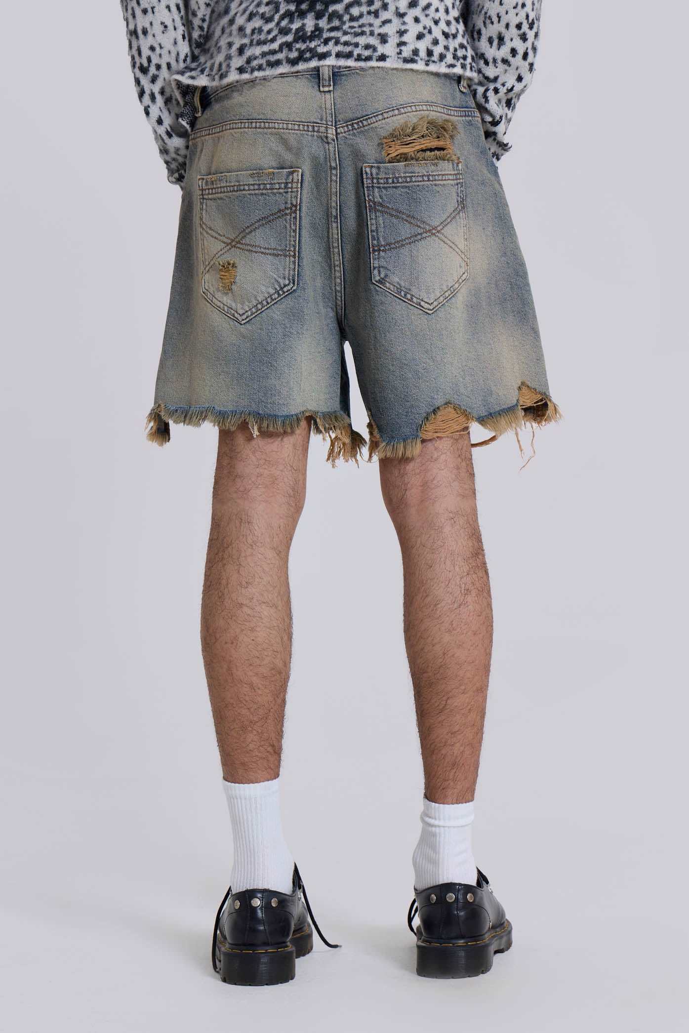 Shop Dirty Bleach Revenge Jorts | Jaded London | Clothing
