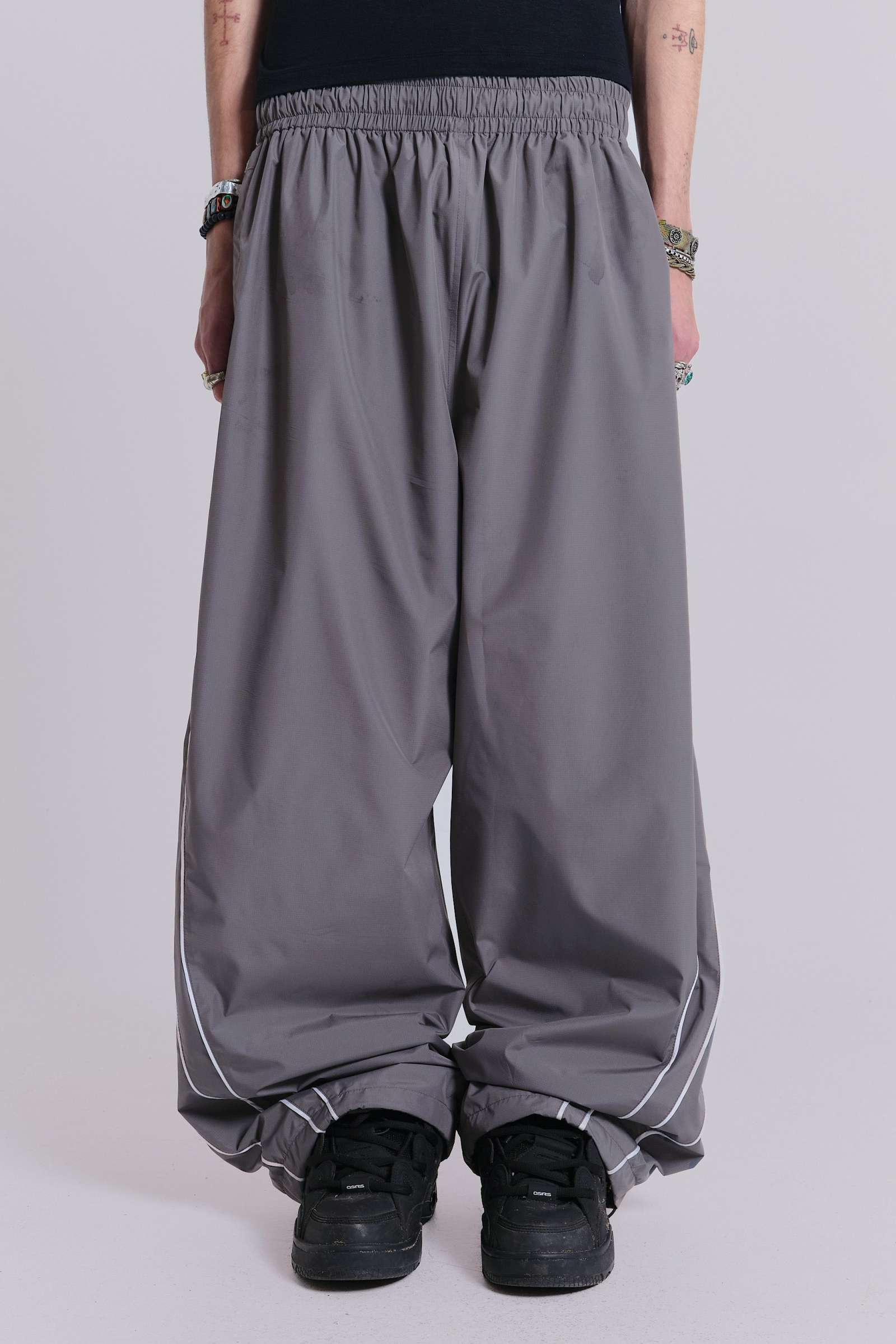 Grey Vapor Tracksuit Bottoms | Jaded London | Clothing