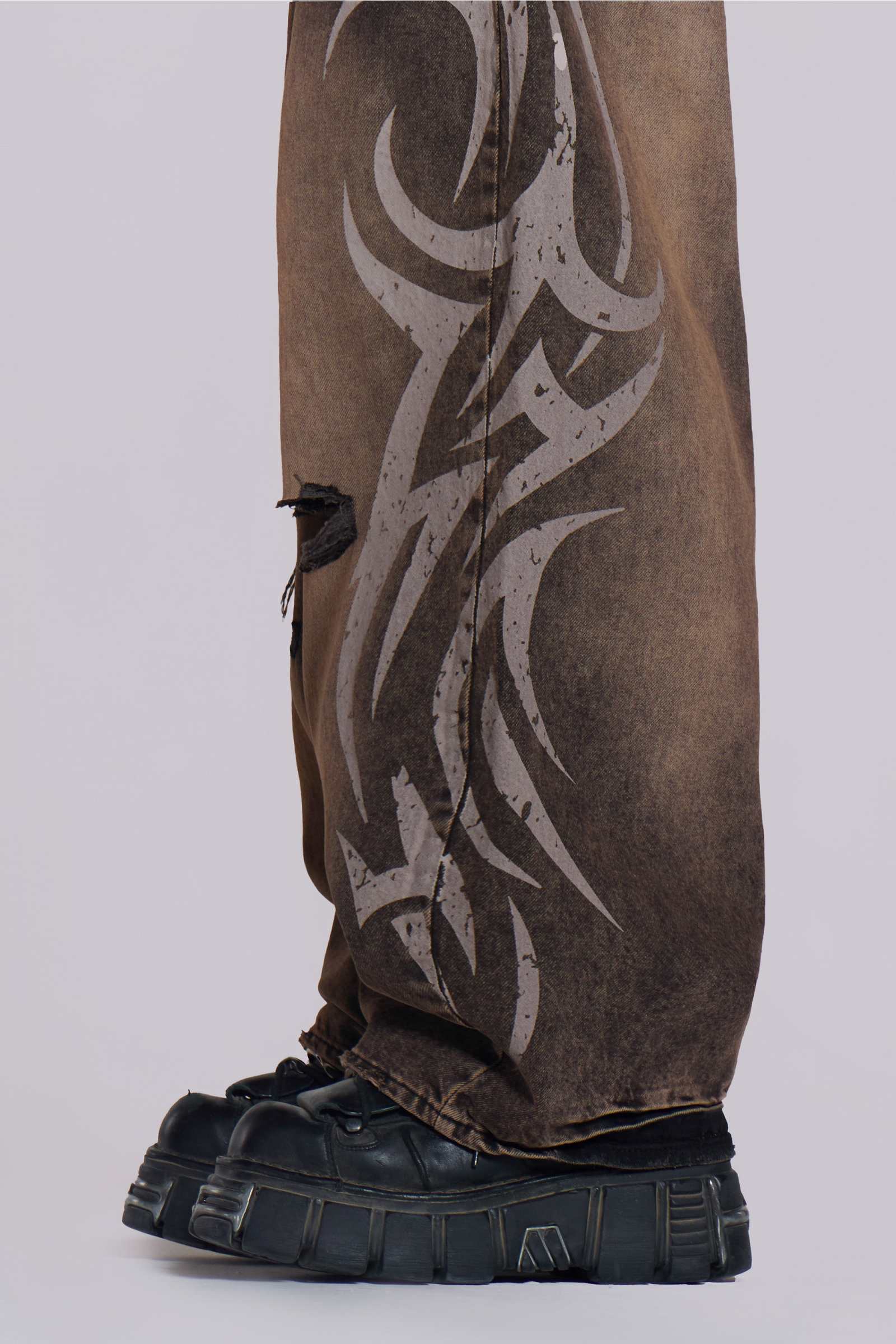 Brown Blade XL Colossus Jeans | Jaded London | Clothing