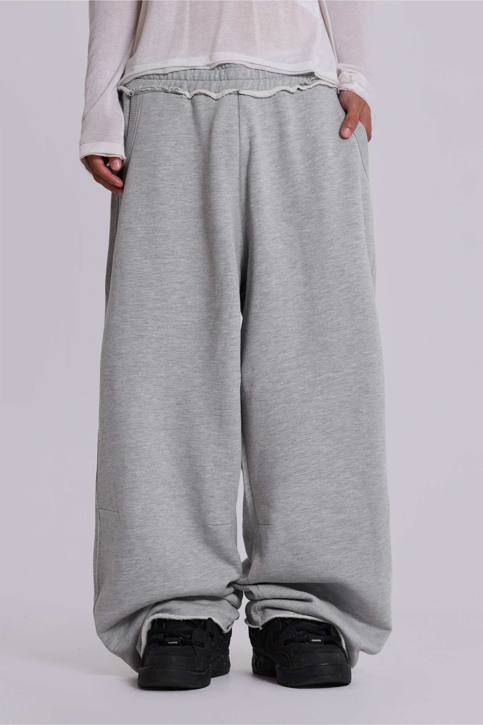 Shop Grey Marl Monster Joggers | Jaded London | Clothing
