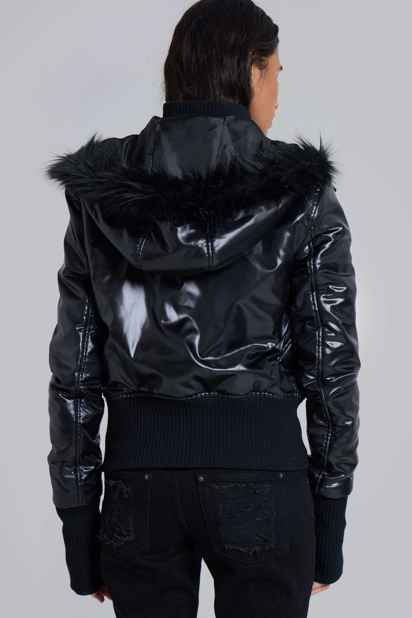 Black Mercury Puffer Jacket | Jaded London