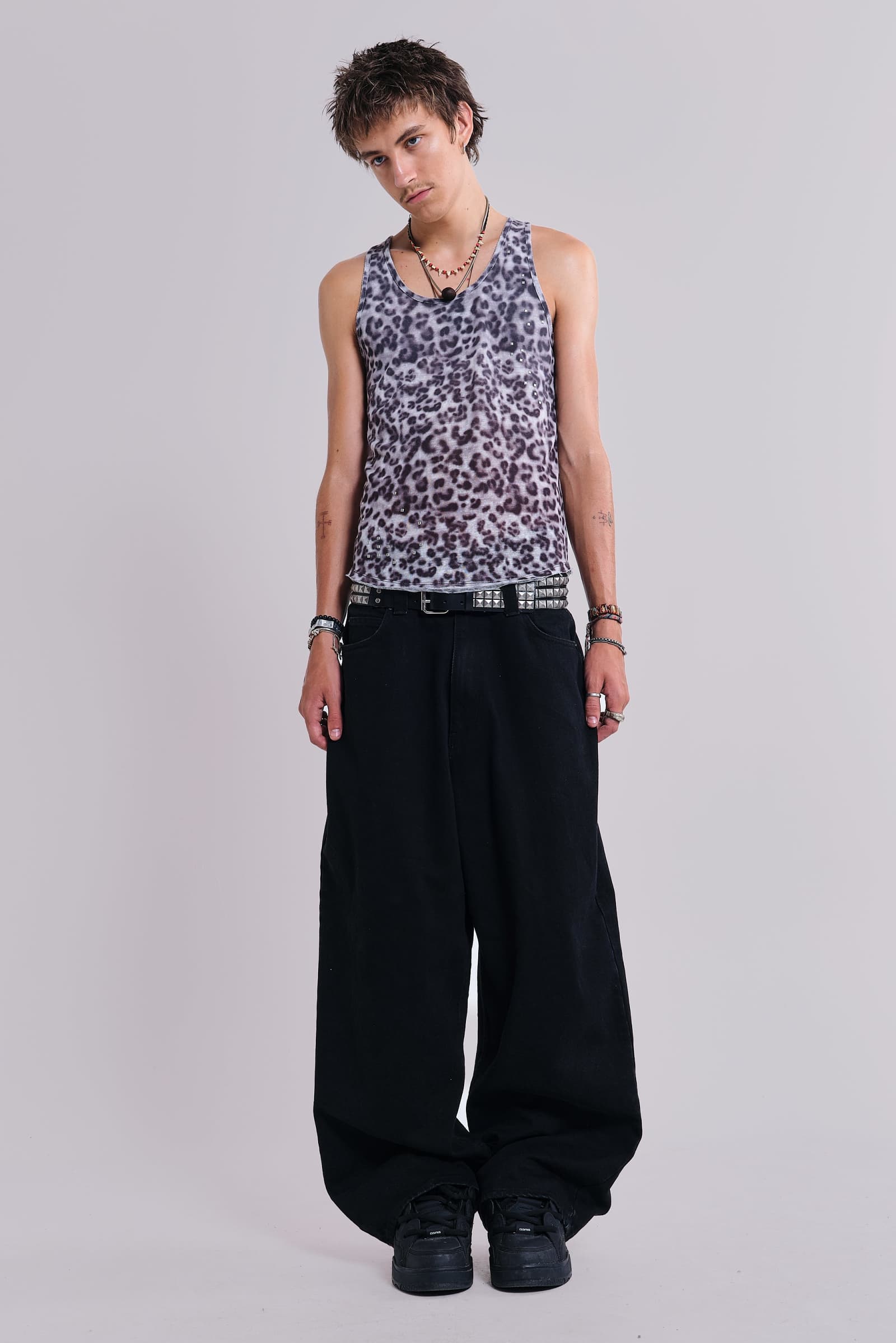 Airbrush Leopard Vest | Jaded London | Clothing