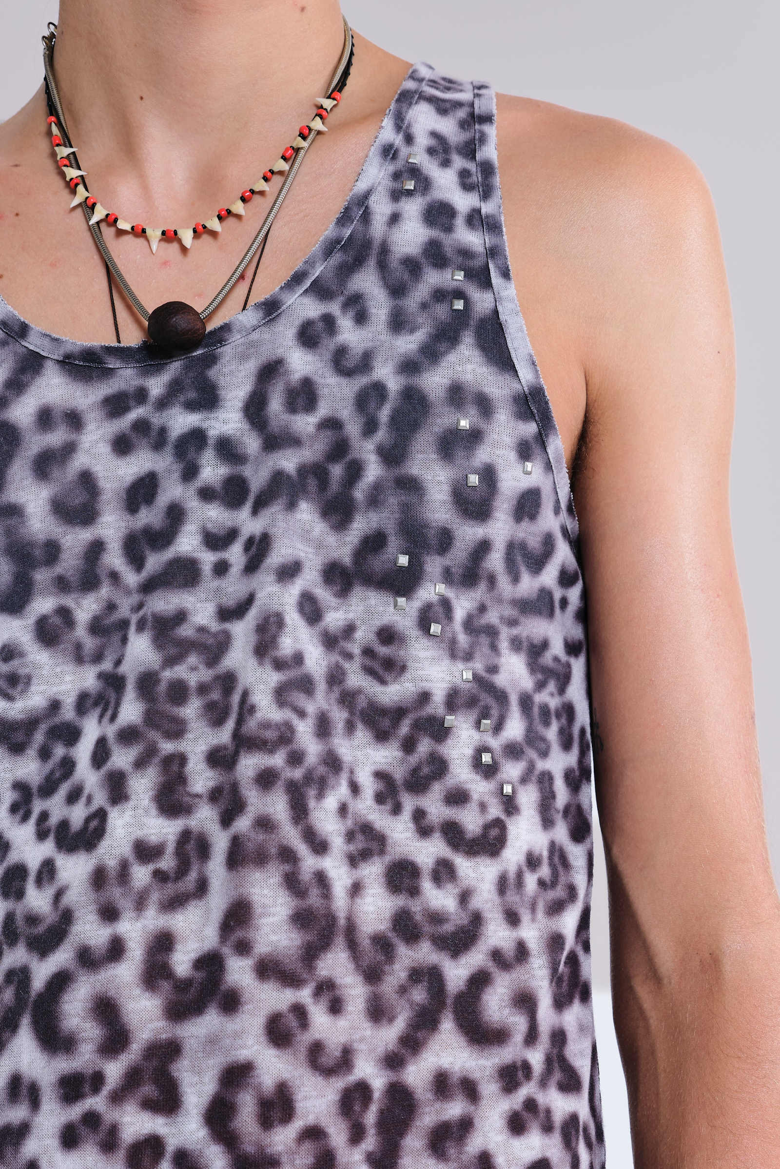 Airbrush Leopard Vest | Jaded London | Clothing