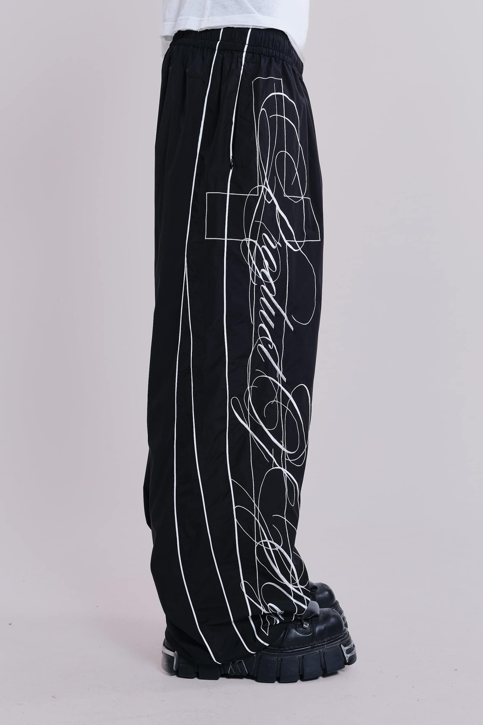 P.O.A. Black Vapor Tracksuit Bottoms | Jaded London | Clothing