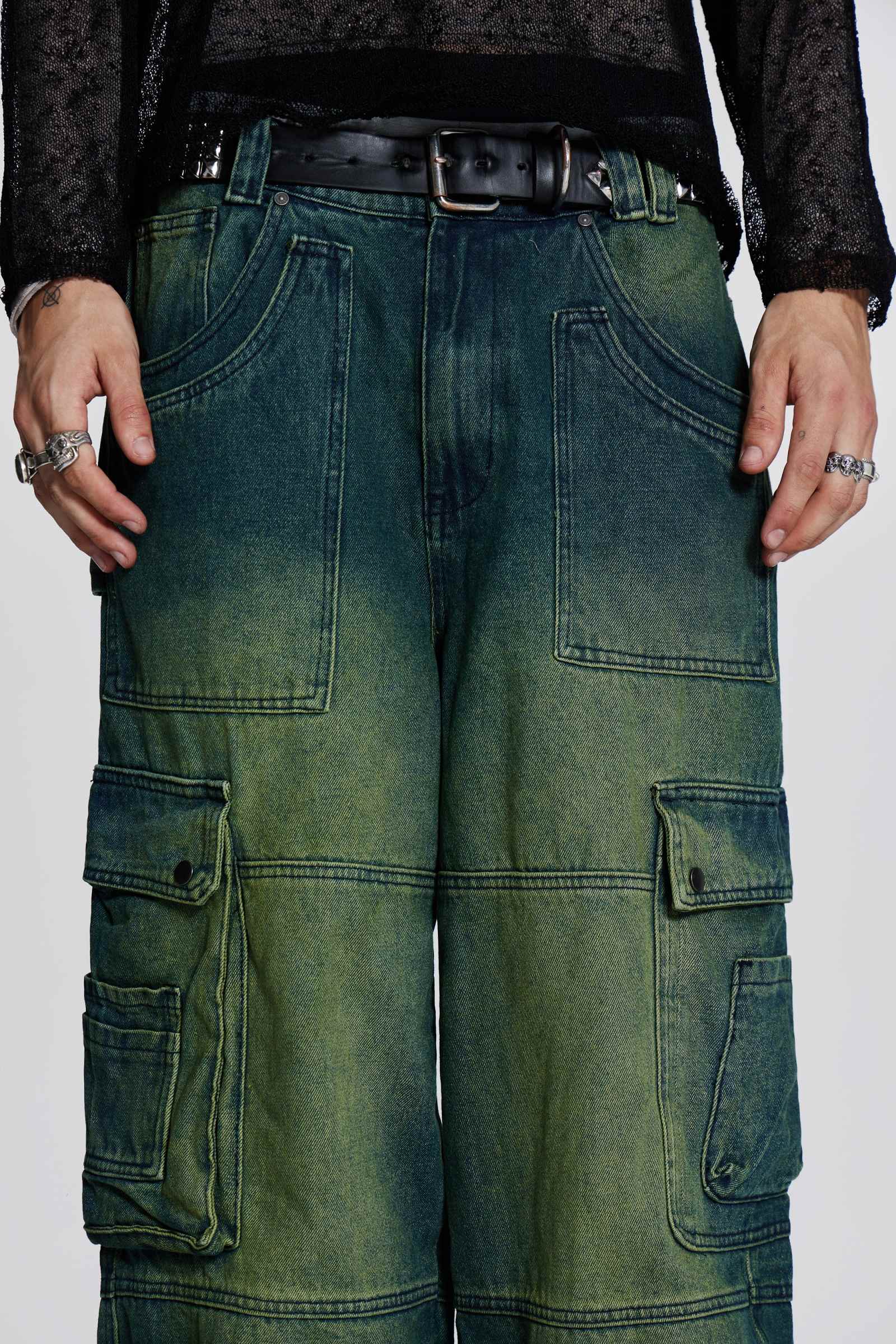 Shop Sandblast Monster Cargo Jeans | Jaded London | Clothing
