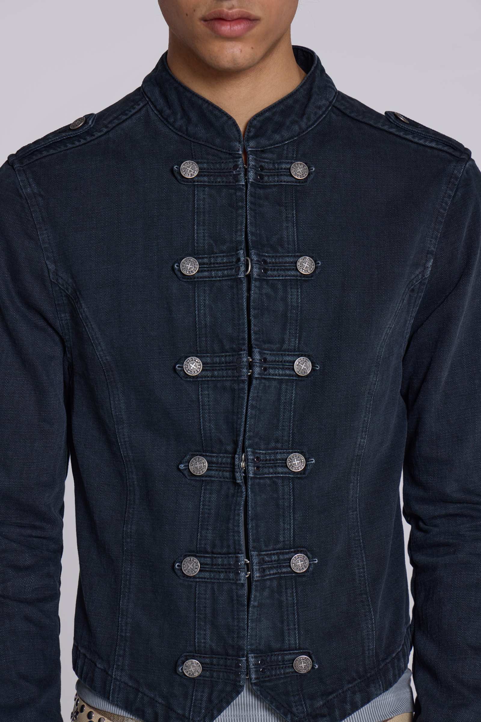 Shop Washed Black Rebel Jacket | Jaded London | Clothing