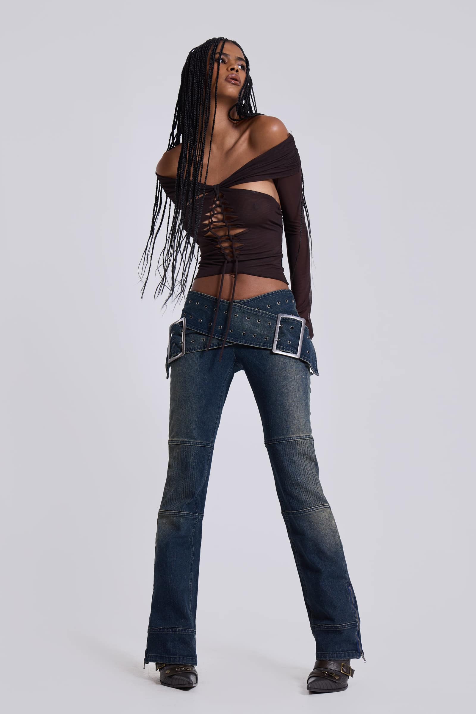 Shop Assassin Dark Denim Jeans | Jaded London | Clothing